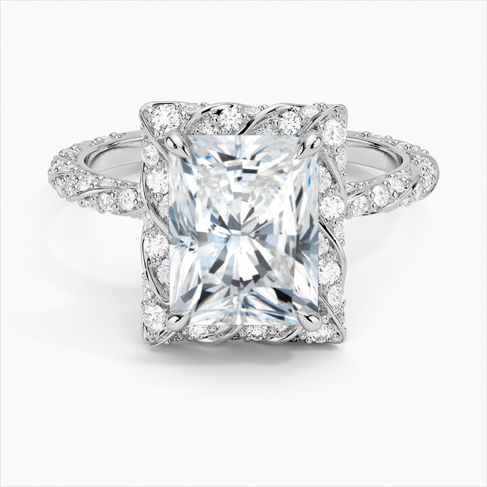 Dazzle Jewel Radiant Cut Excellent 2.1 Ct Diamond Ring For Women's ...
