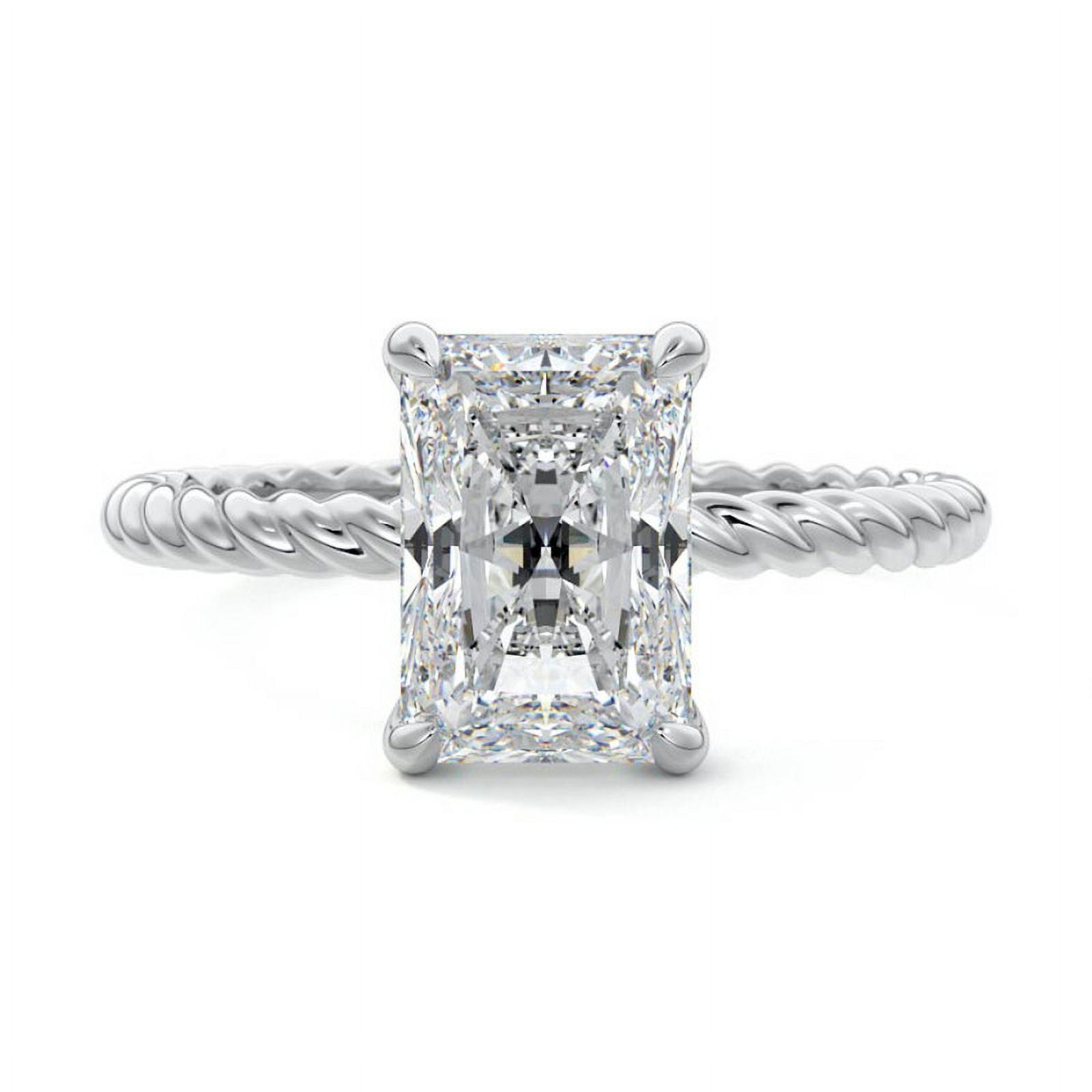 Dazzle Jewel Radiant Cut Excellent 2.2 Ct Diamond Ring For Women's ...