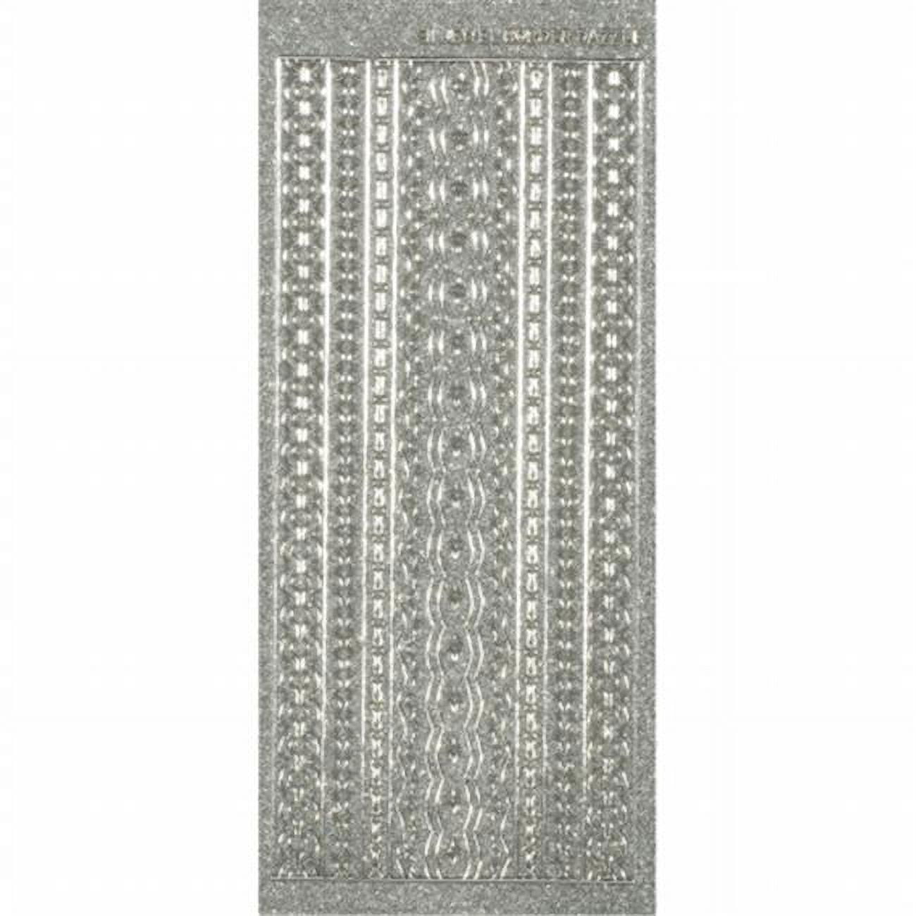 Dazzles Stickers-Silver Jewel Borders - Walmart.com