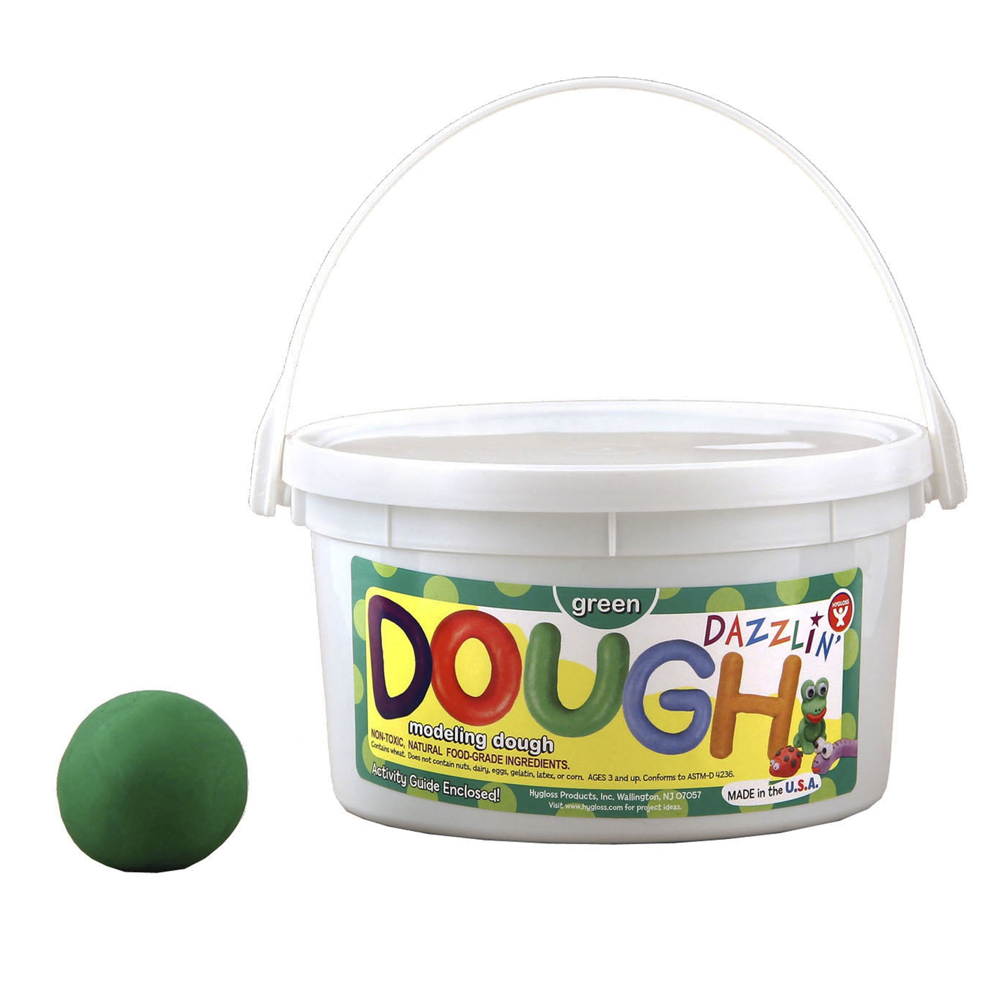 Dazzlin' Dough, Green, 3 lb. Tub, Pack of 3 - Walmart.com