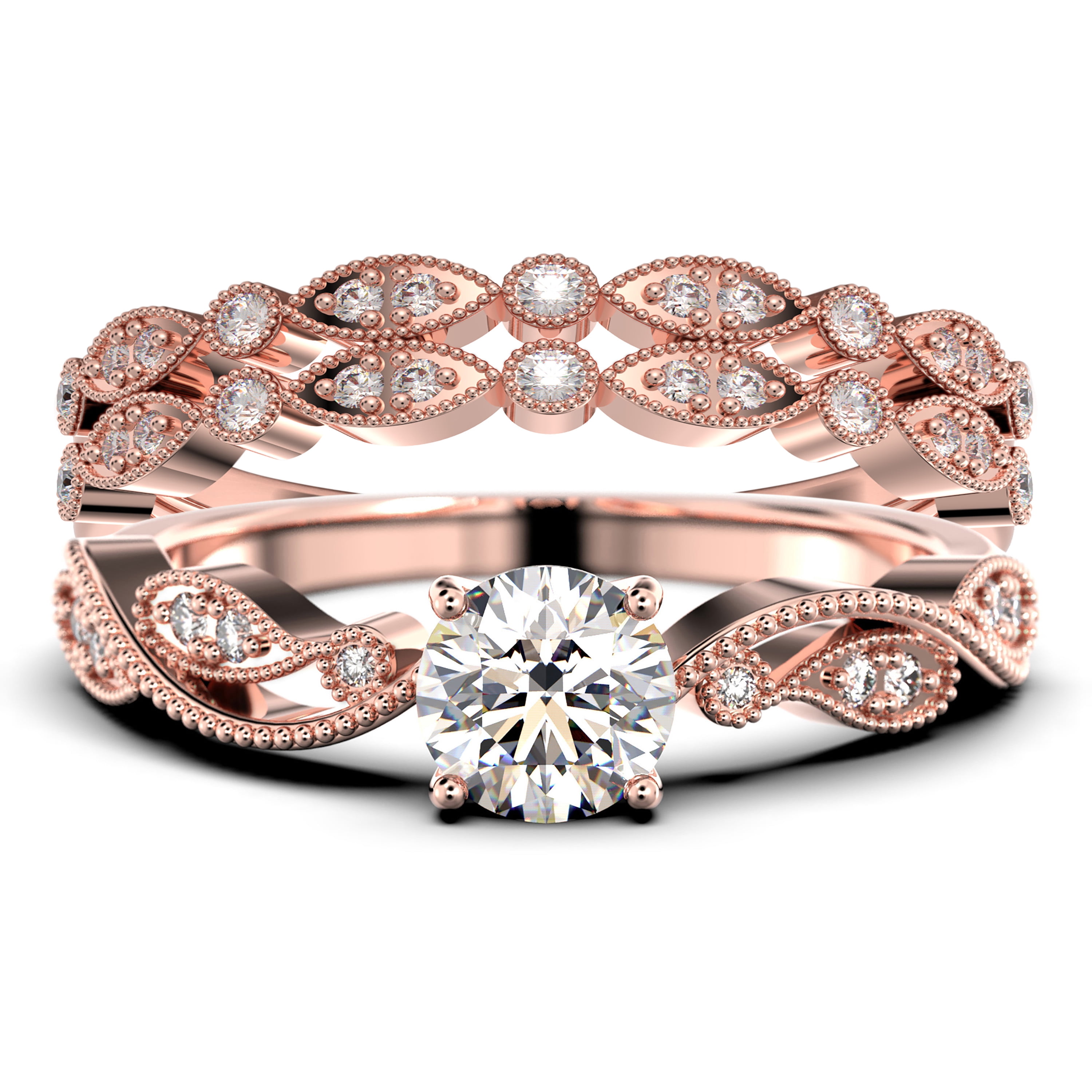 Dazzling 2.25 Carat Round Cut Diamond Moissanite Classic Inspired ...