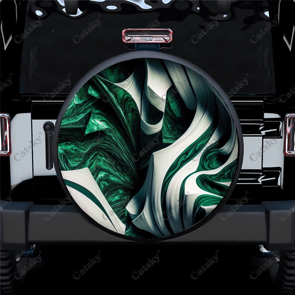 Dazzling Abstract Design Polyester Universal Spare Wheel Tire Cover ...