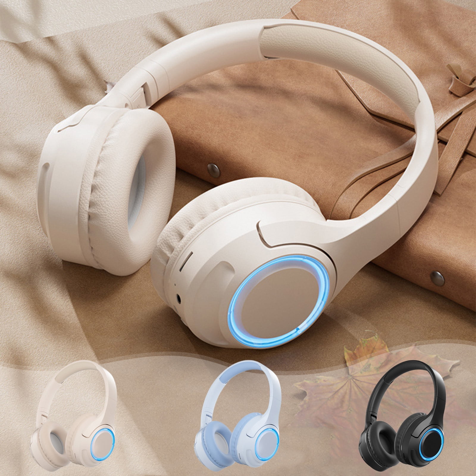 Dazzling Bluetooth Headset Headband Wireless Gaming Headset Universal ...