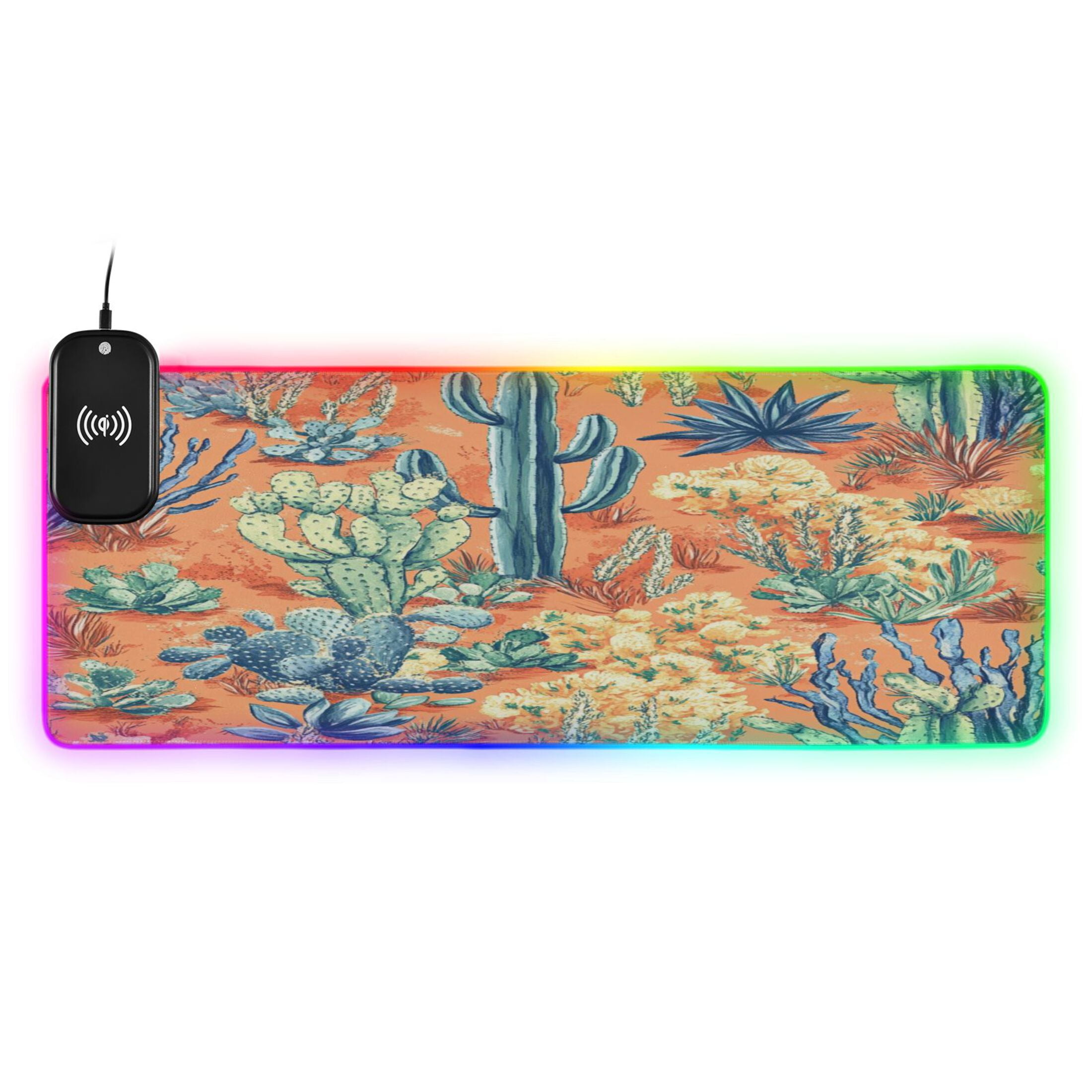 Dazzling Color Oil Painting Large RGB Gaming Mouse Pad with Fast ...