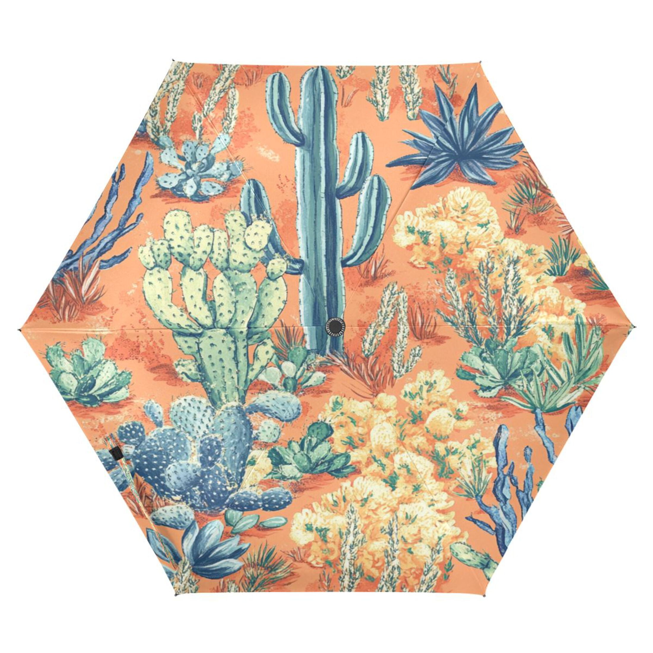 Dazzling Color Oil Painting UV50+ Sunscreen Portable Umbrella ...