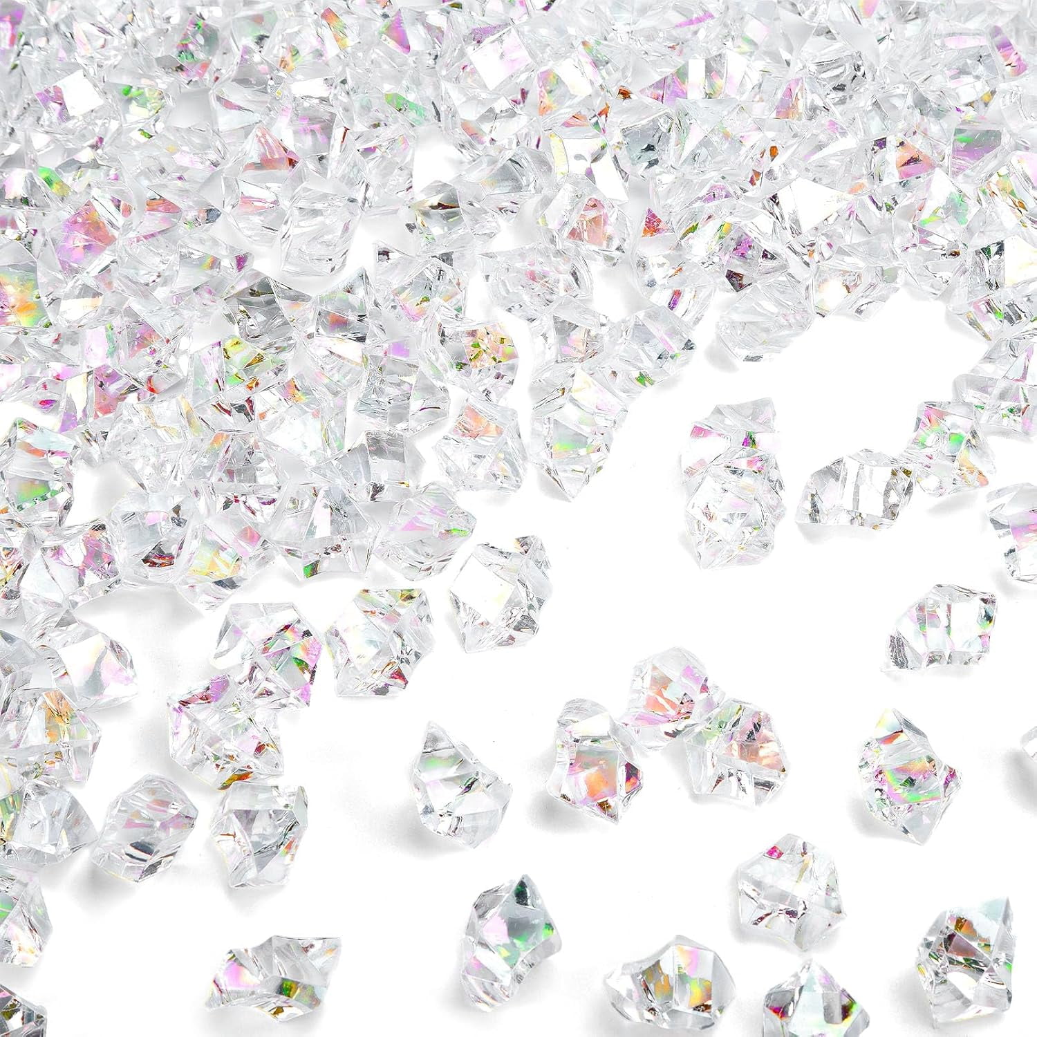 Dazzling Fake Ice, Sparkling Fake Diamonds, Iridescent Clear Gem Stones ...