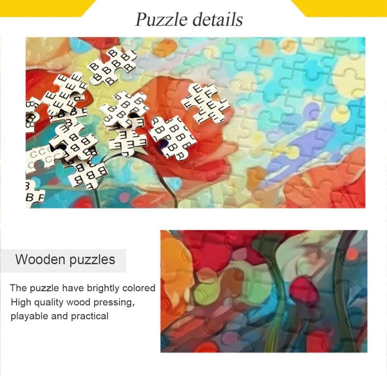 Dazzling Fields Flowers Jigsaw Puzzle 500 Pieces, Zigsaw with Storage ...