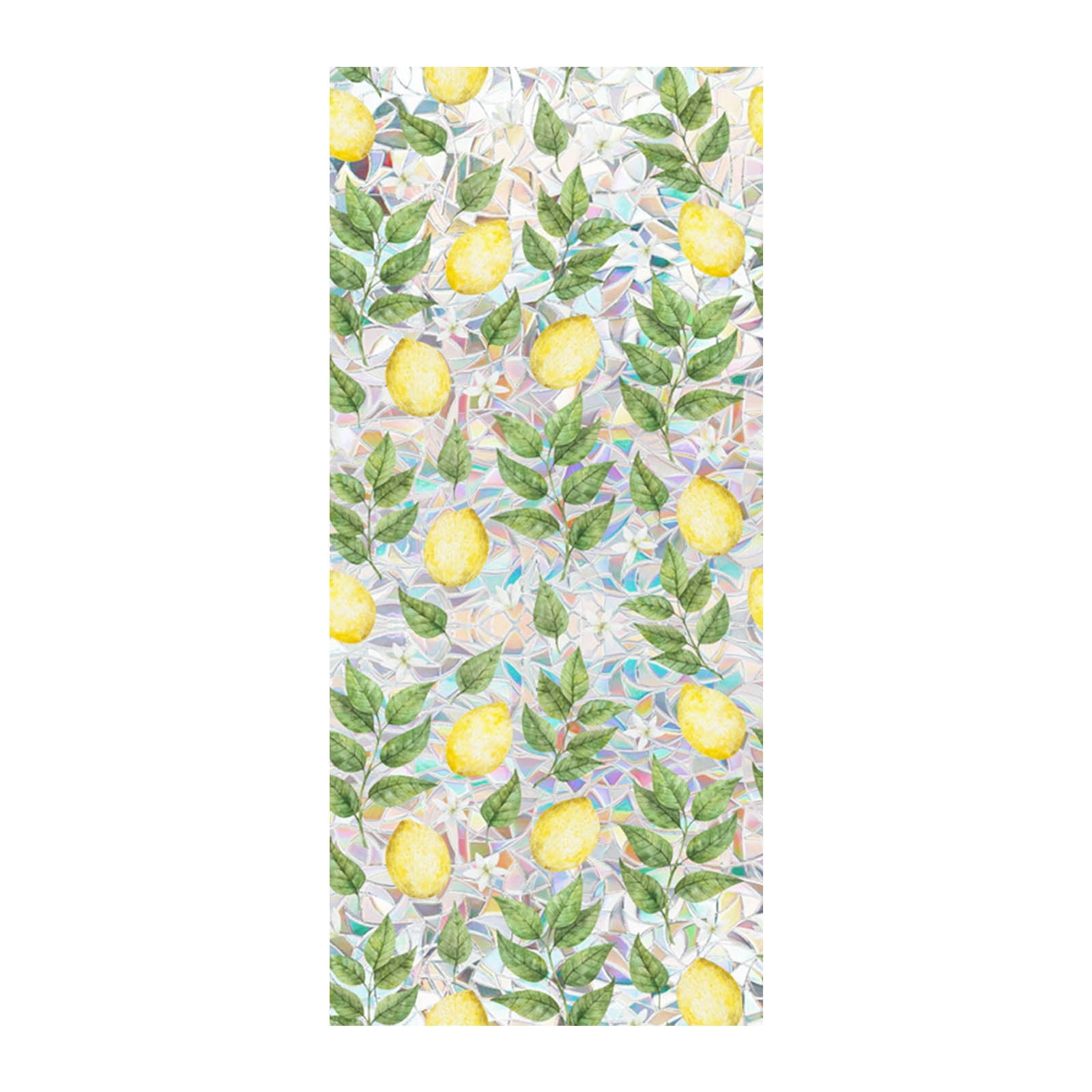 Dazzling Glass Stickers PVC Double-sided Colorful Plants and Flowers ...