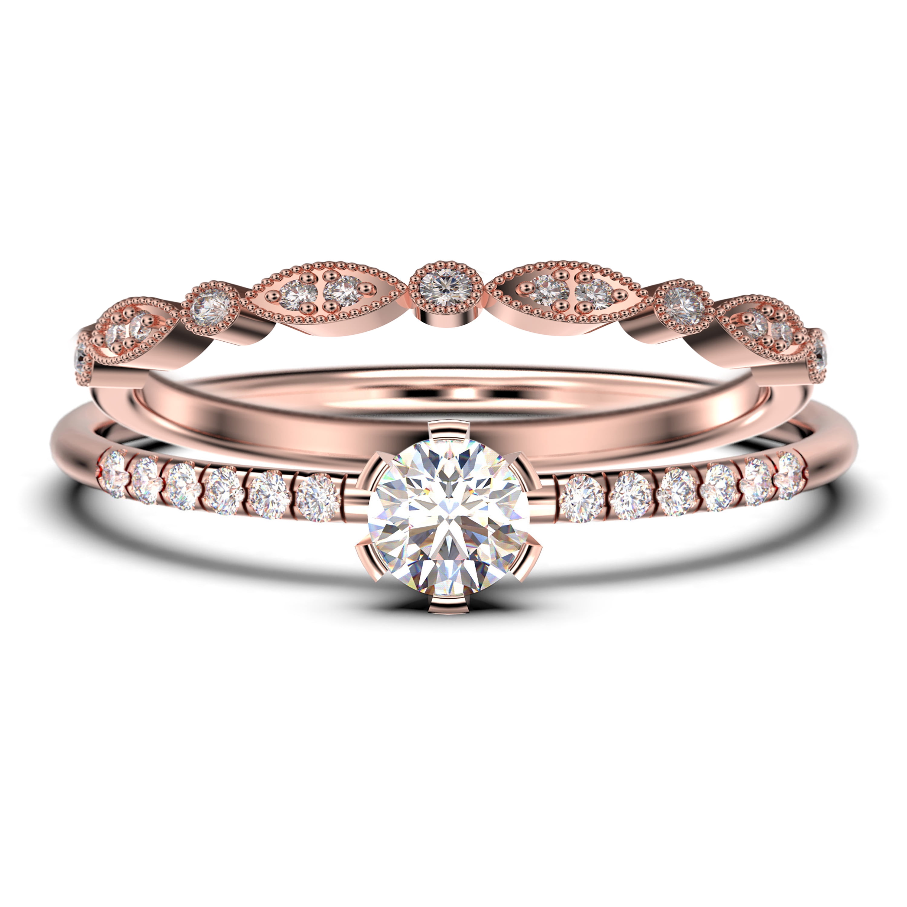 Dazzling Minimalist 1.05 Carat Classic Round Cut Diamond Moissanite ...