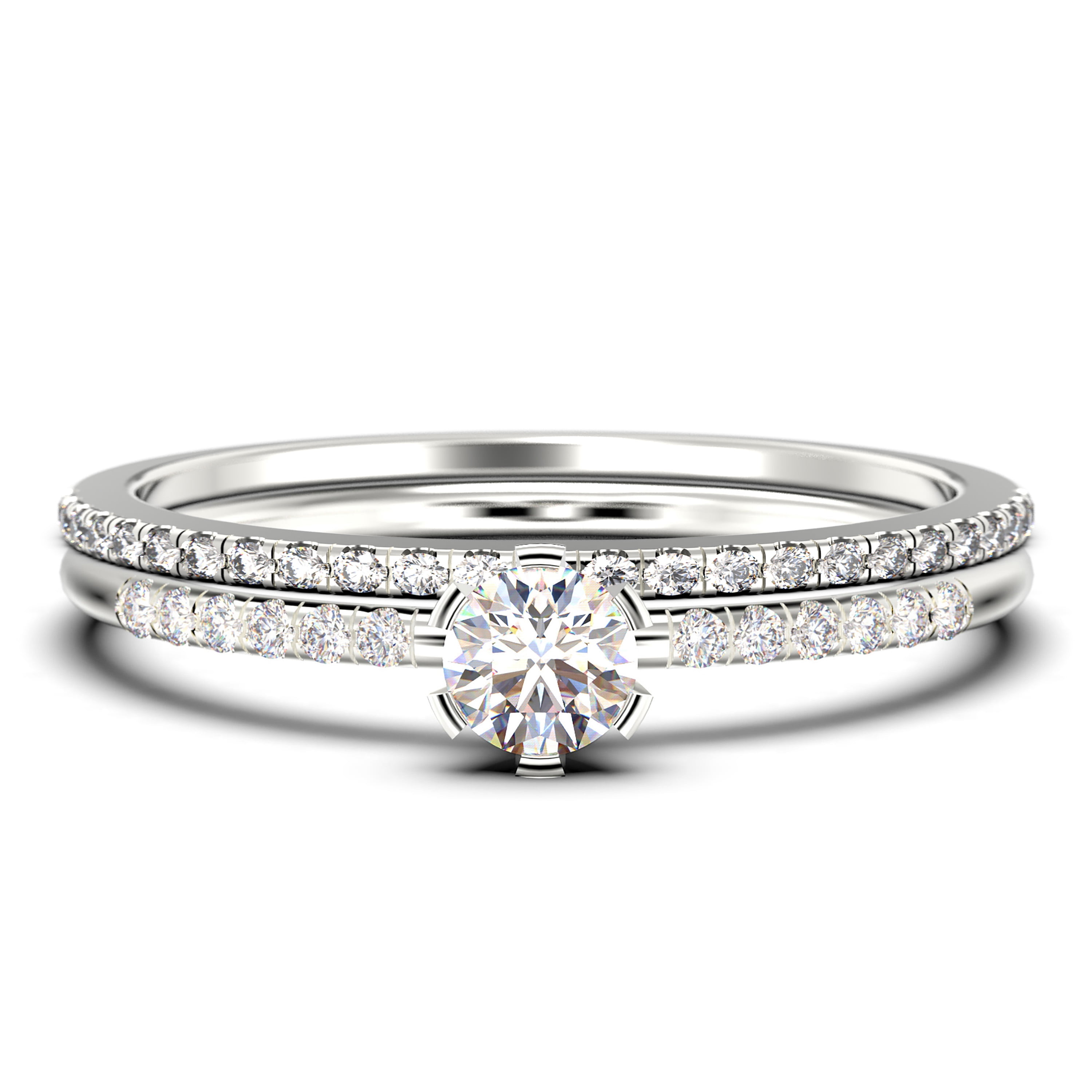 Dazzling Minimalist 1.05 Carat Classic Round Cut Diamond Moissanite ...