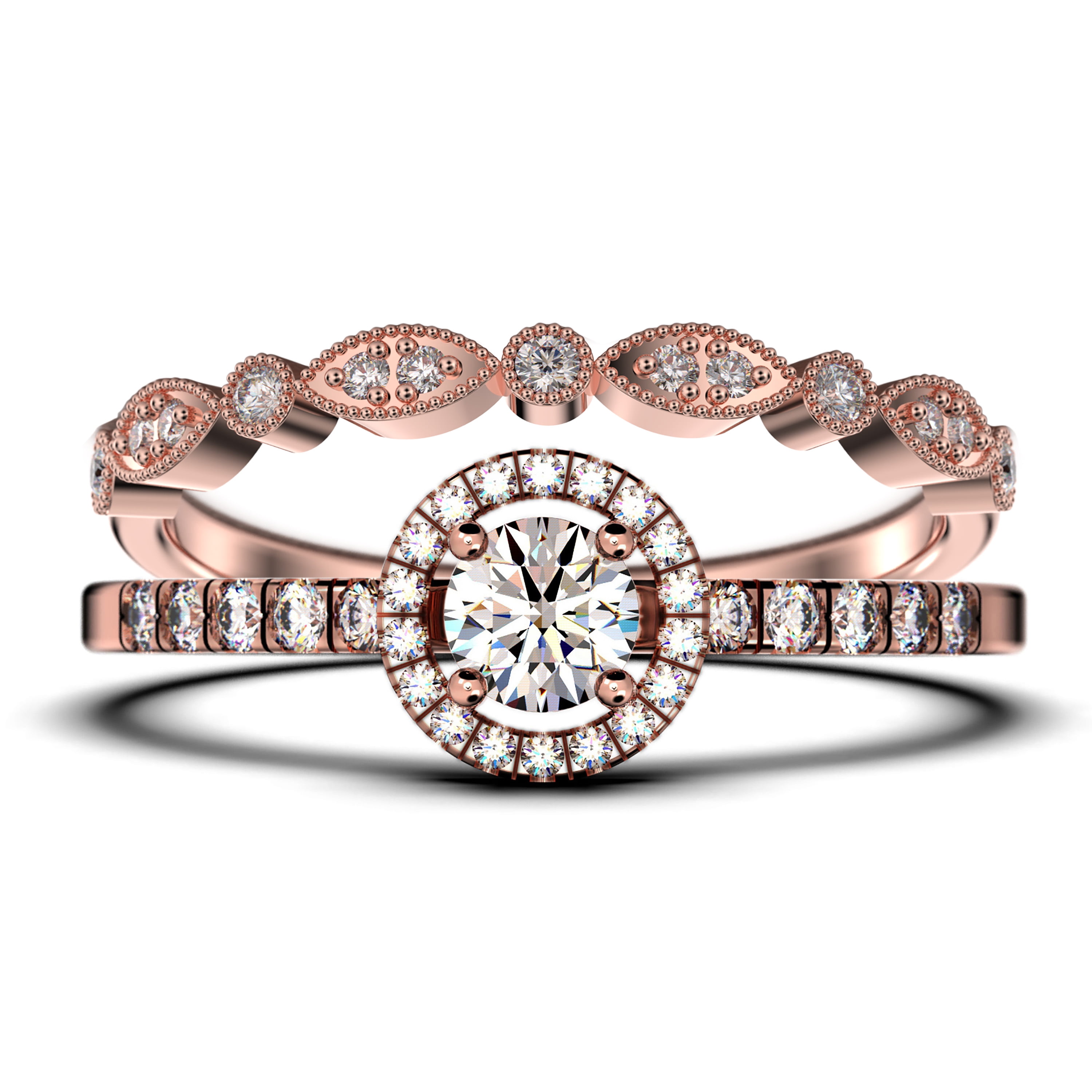 Dazzling Minimalist 1.50 Catar Round Diamond Moissanite Engagement Ring, Wedding Ring, One ...