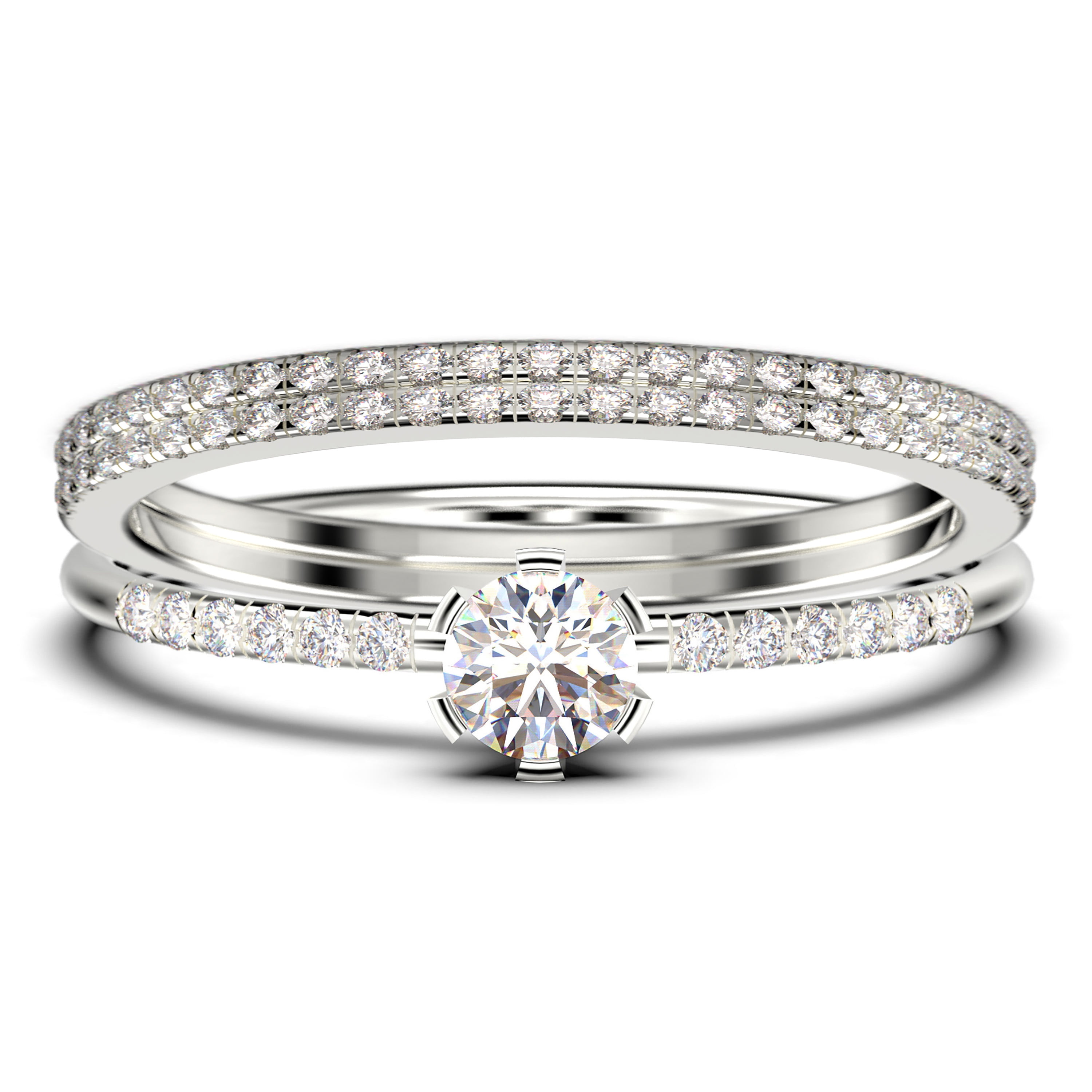 Dazzling Minimalist 1.55 Carat Round Cut Diamond Moissanite Affordable Engagement Ring, Wedding ...