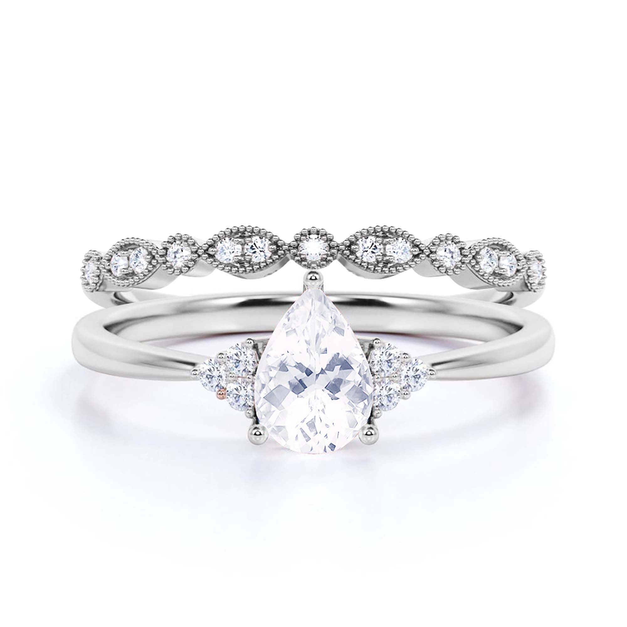 Dazzling Minimalist 1.75 Carat Pear Cut Affordable Ring, Diamond ...