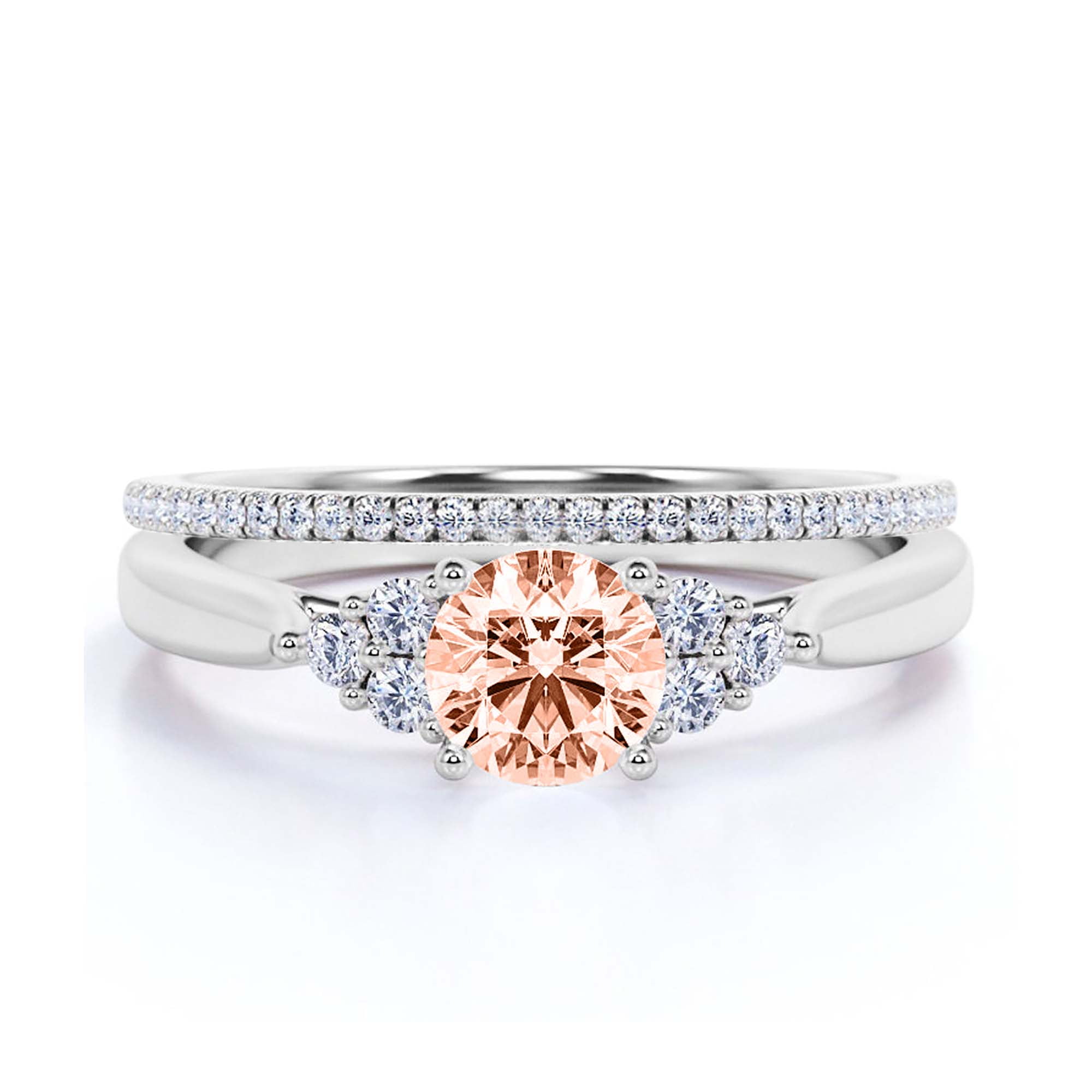 Dazzling Minimalist 1.75 Carat Round Cut, Affordable Morganite And ...
