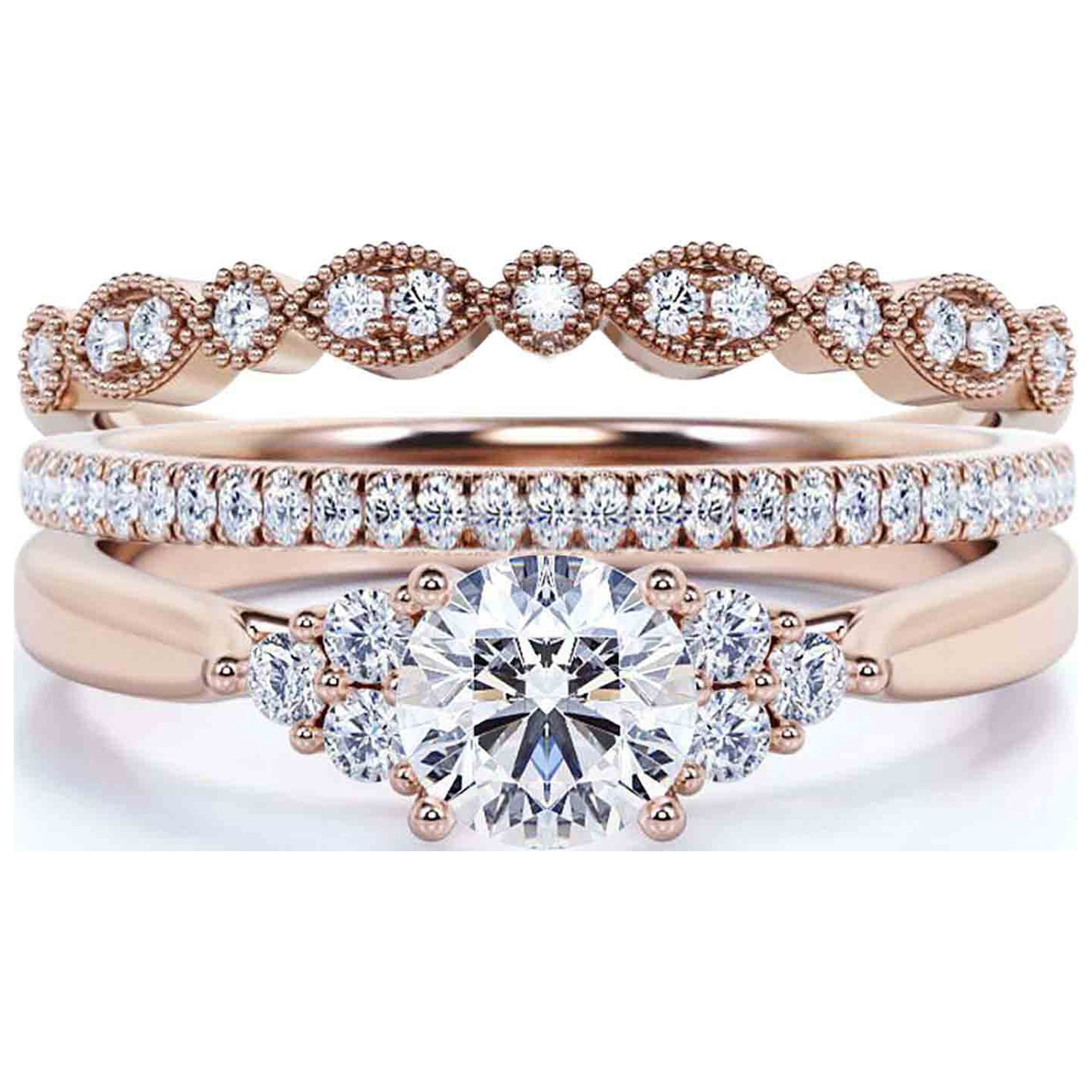 Dazzling Minimalist 2.25 Carat Round Cut, Affordable Diamond Moissanite ...