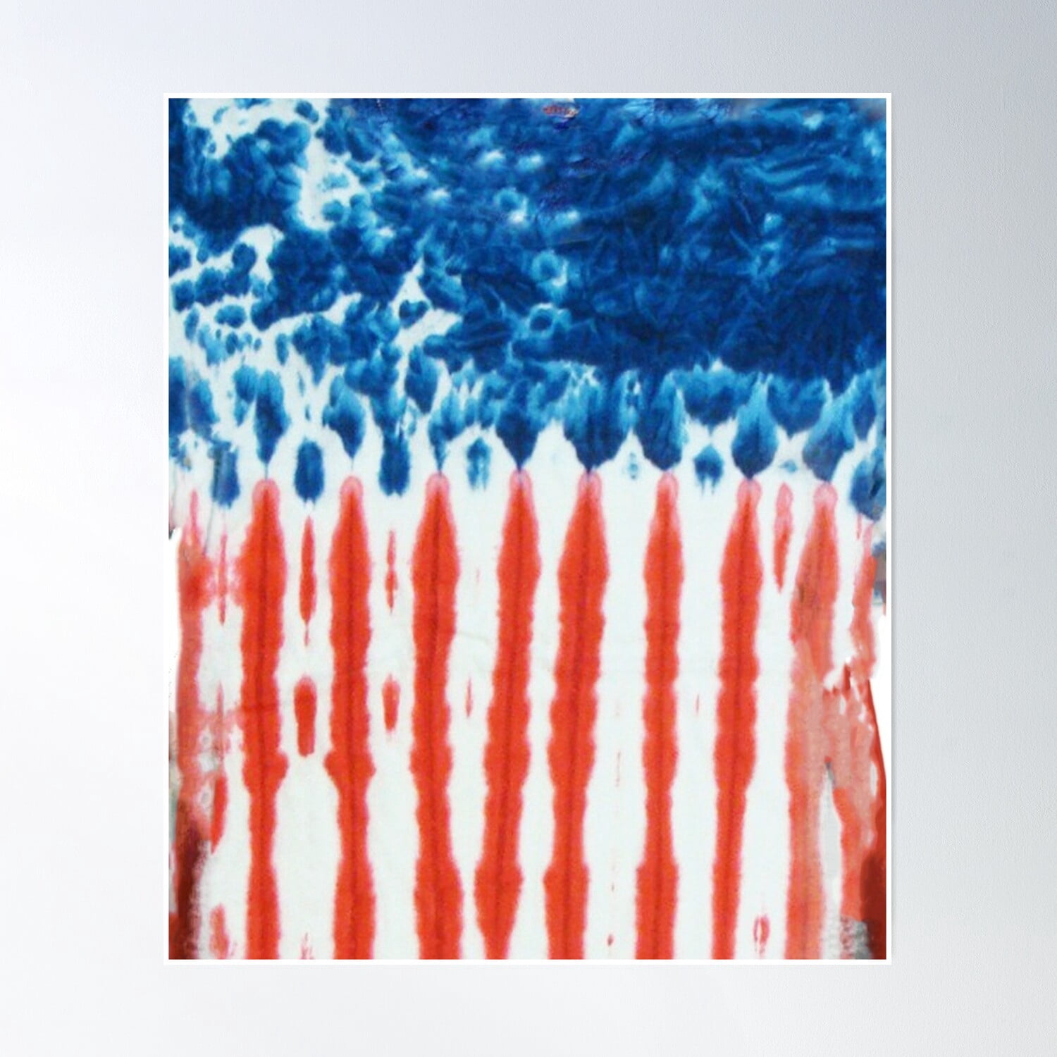 Dazzling Usa Tie Dye Poster Wall Art, Modern Wall Decor, 8x12 UNFRAMED ...