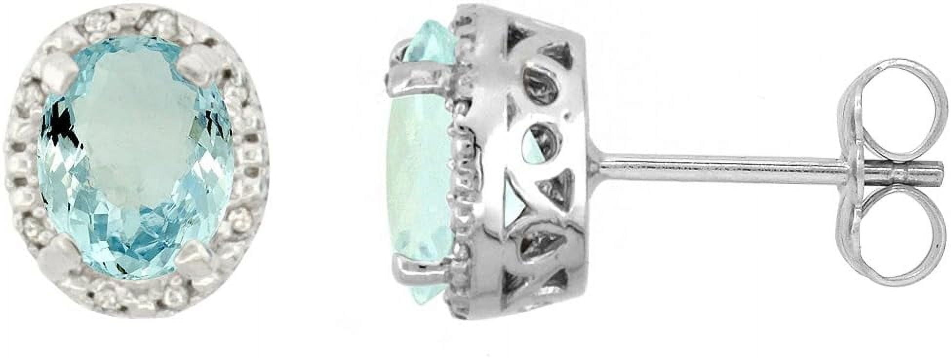 Dazzlingdaimonds Jewels 1.80 Ct Oval Cut Aquamarine Engagement Wedding ...