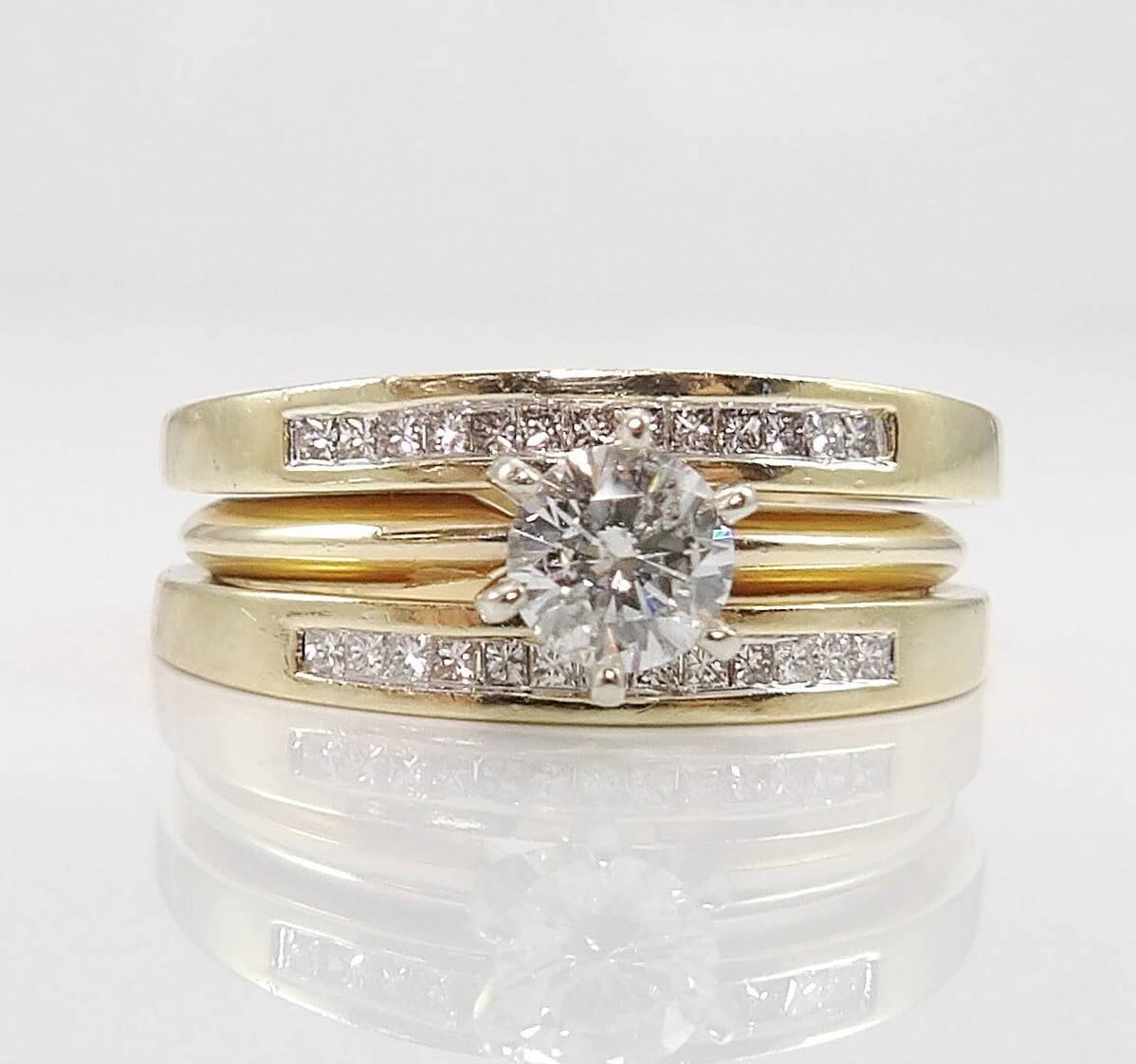 Dazzlingdaimonds Jewels 2.00 Ctw Round Cut White Diamond Wedding ...
