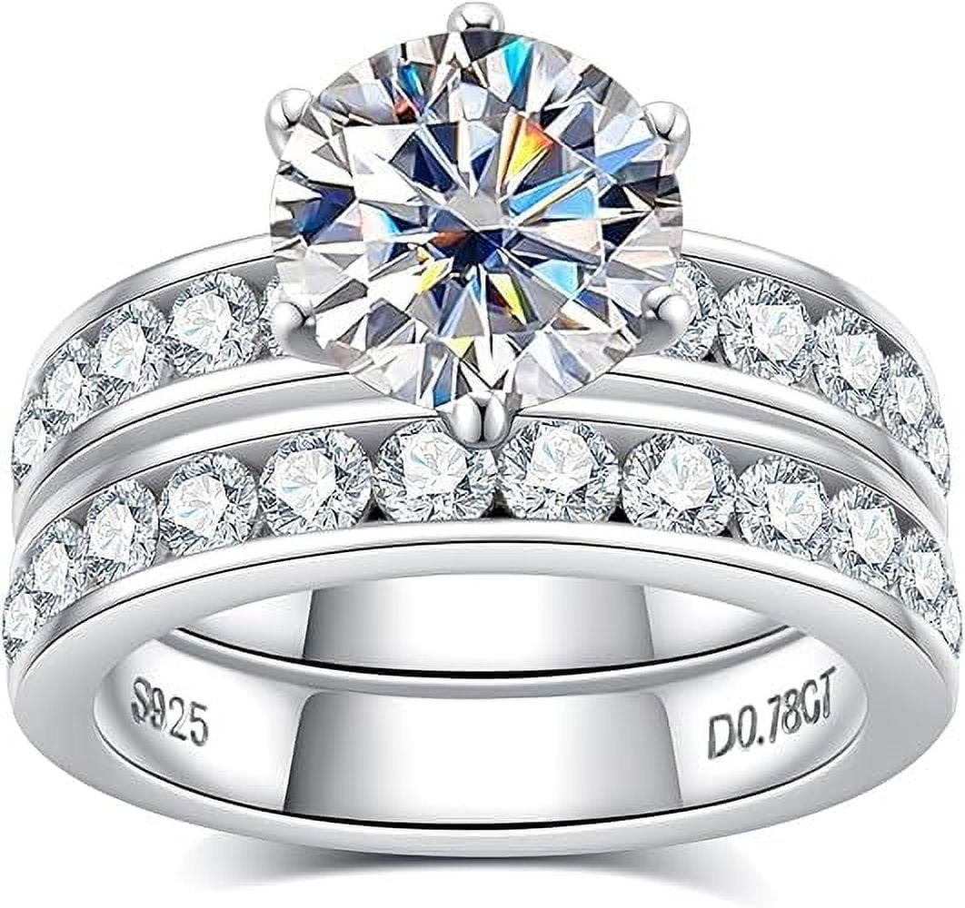 Dazzlingdaimonds Jewels 925 Sterling Silver 2.80 Ct Round Cut White ...