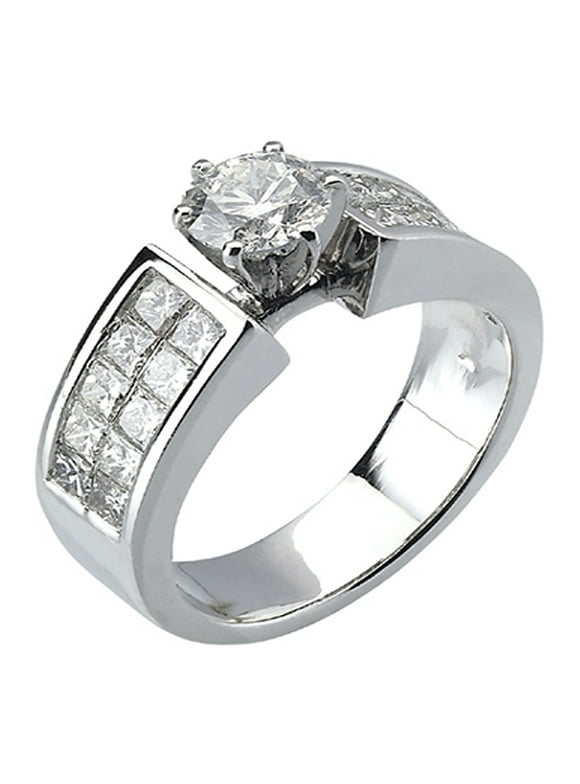 Invisible Setting Engagement Rings