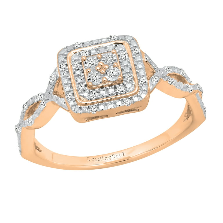 square rock diamond ring