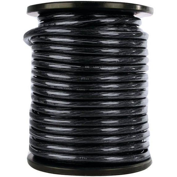 Db L Elite Superflex Soft-touch Power Wire (4 Gauge, Black, 100 Feet ...