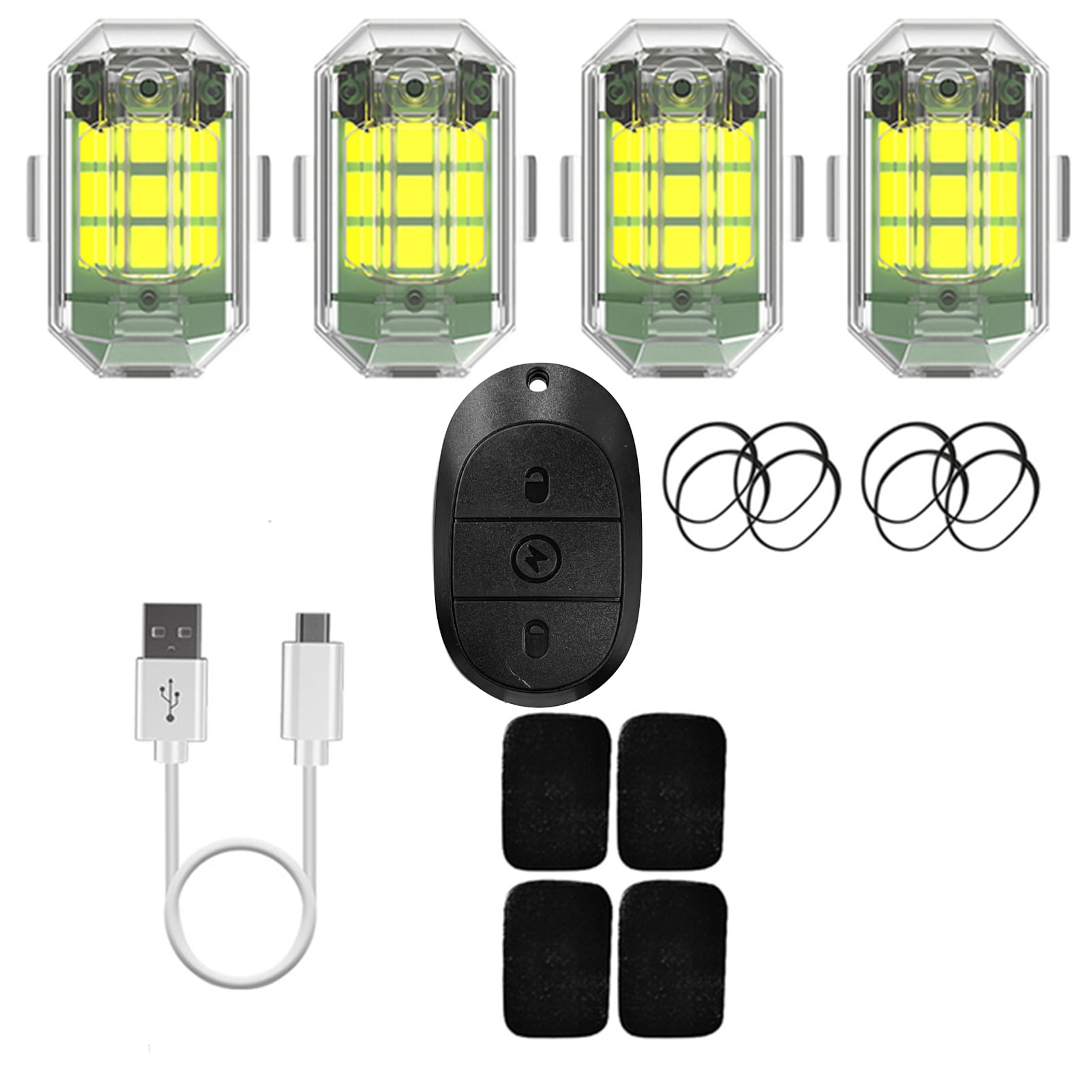 Dbuoem 1 Set Flash Light Wireless Anti-collision Universal Drone Car ...