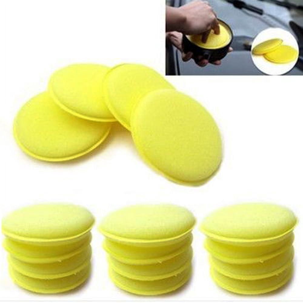 Dbuoem 12Pcs Waxing Polish Sponge Applicator Pads for Cleaning Cars ...
