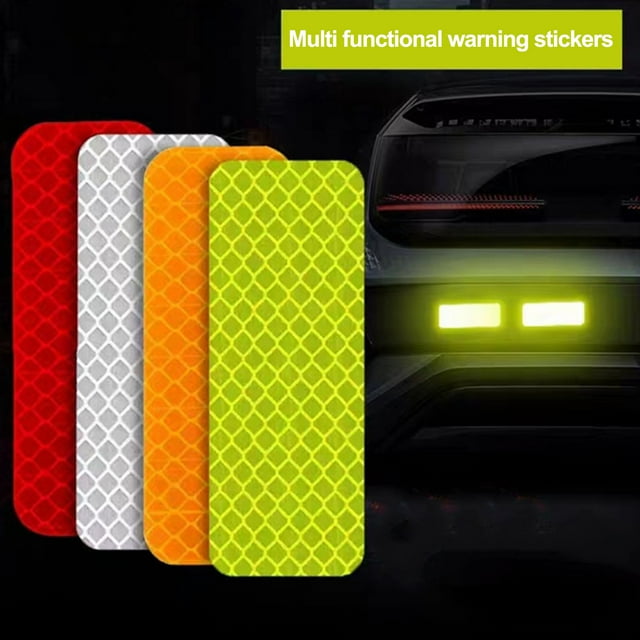 Dbuoem 14Pcs Reflective Warning Strip Tape Car Bumper Reflective Strips ...