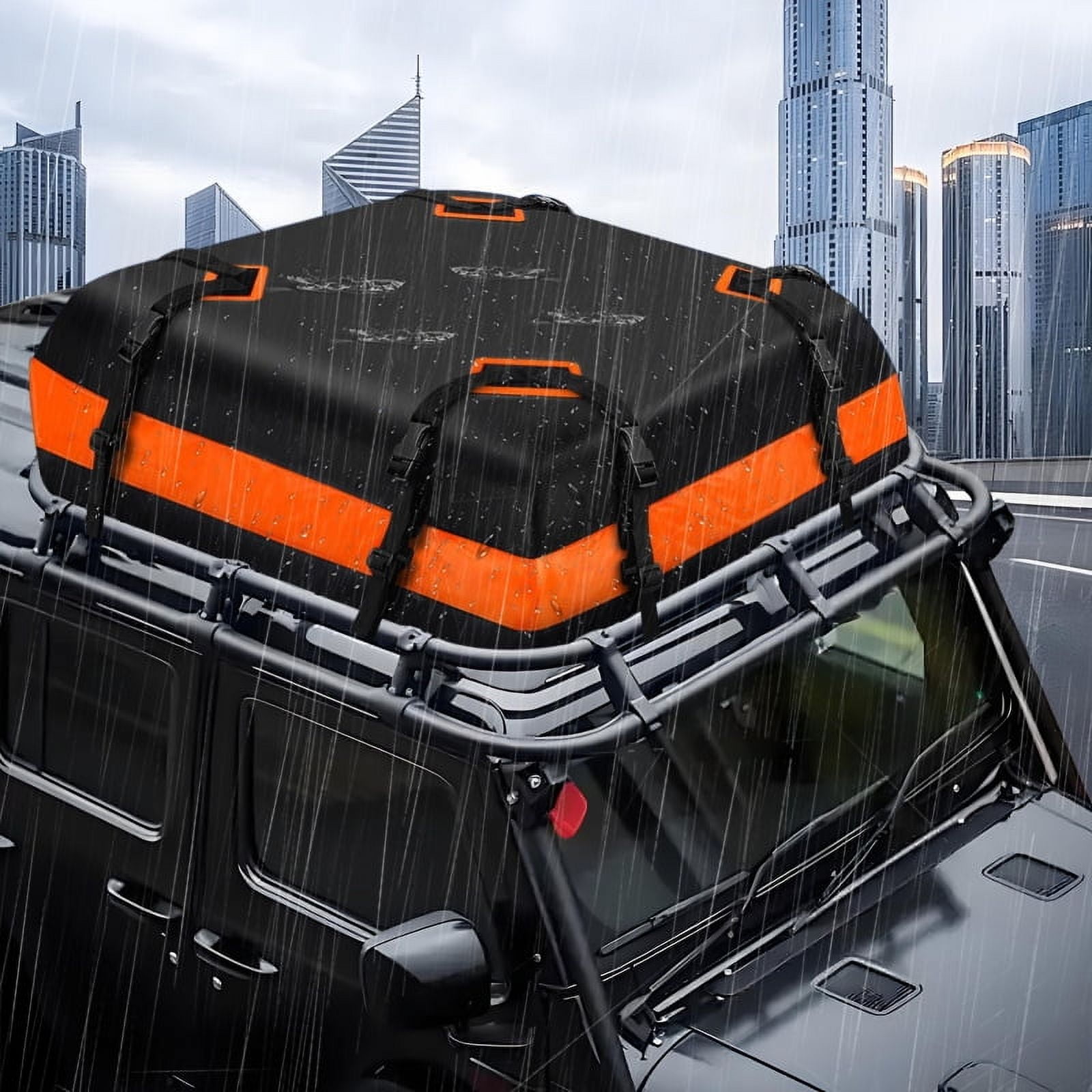 Dbuoem 21 Cubic Feet Car Rooftop Cargo Bag with Anti-Slip Mat ...