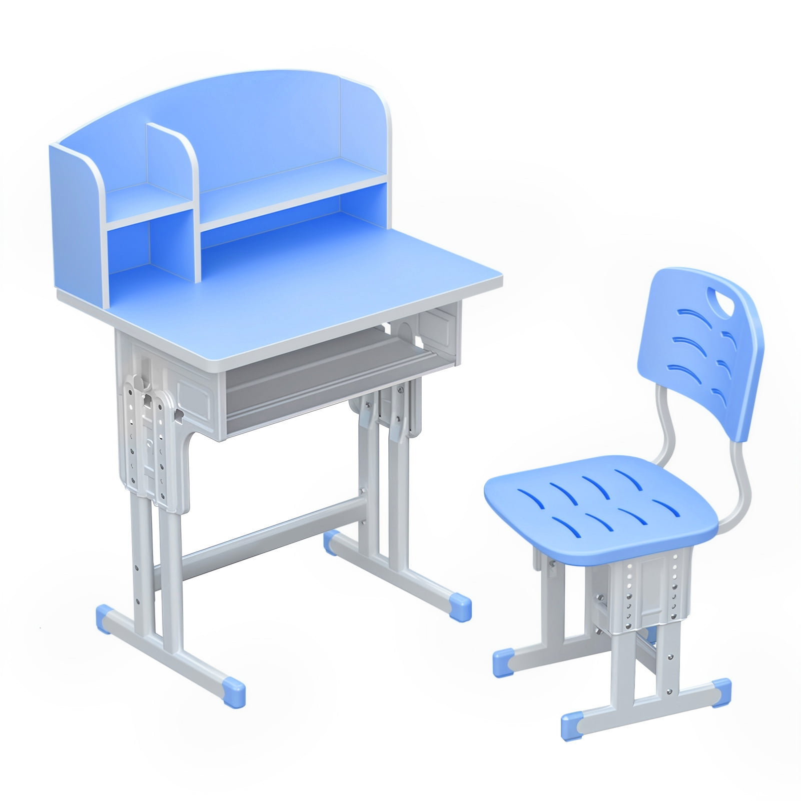 Dbuoem 2Pcs/Set Kids Desk Chair Set,Height Adjustable Children School ...