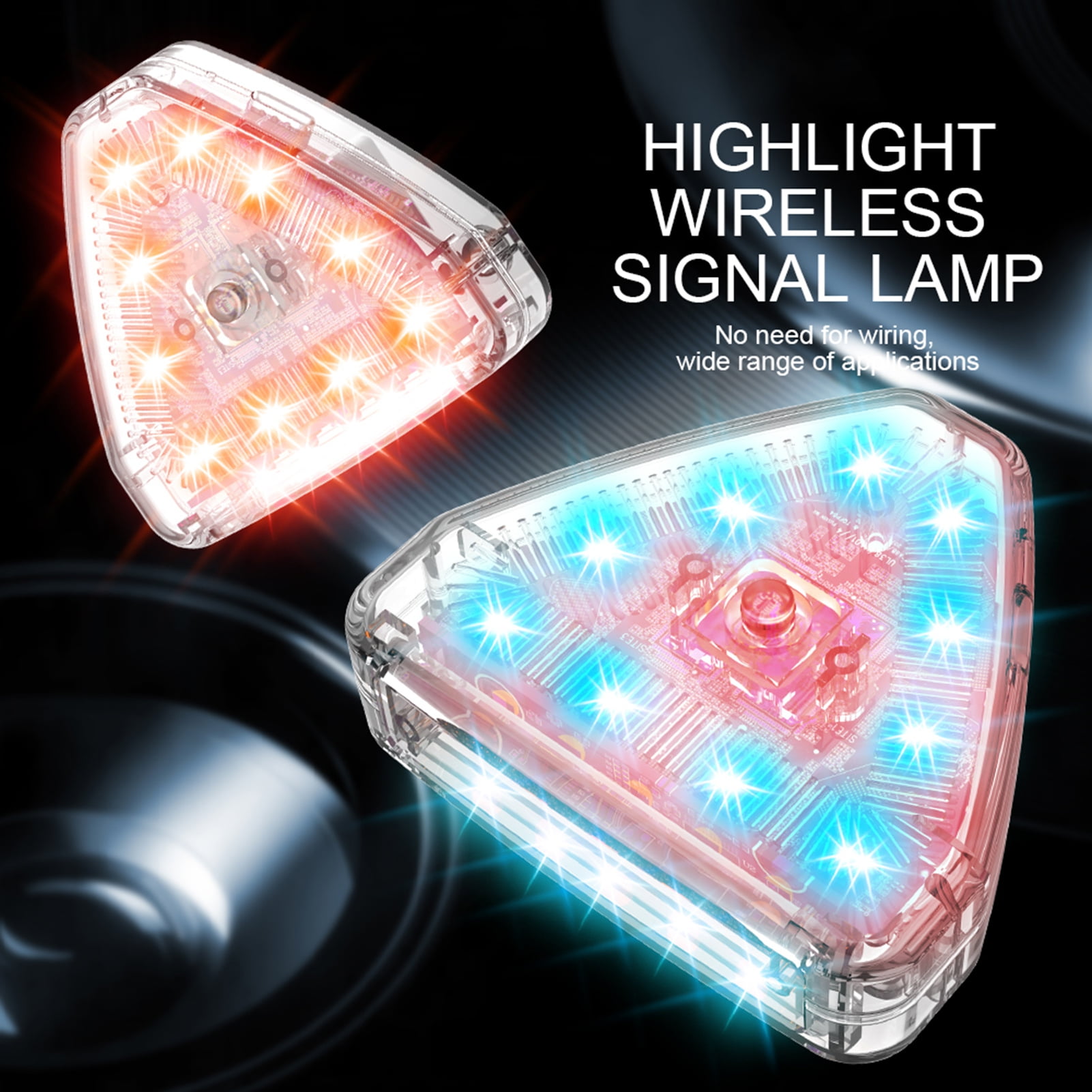 Dbuoem Anti-collision Warning Indicator Lamp Flashing Light Bike ...