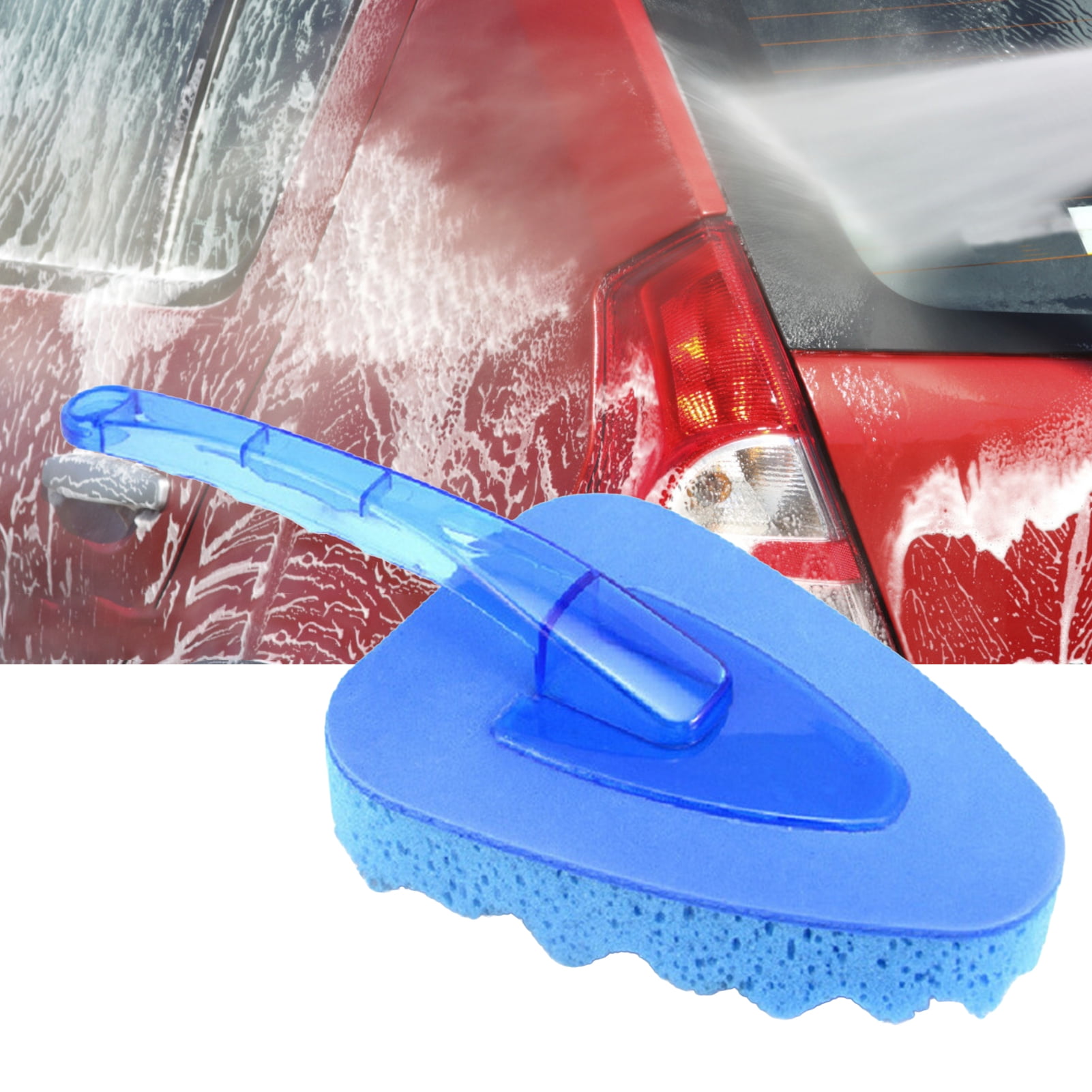 Dbuoem Car Sponge Brush High-efficiency Multi-purpose Blue Window Door ...