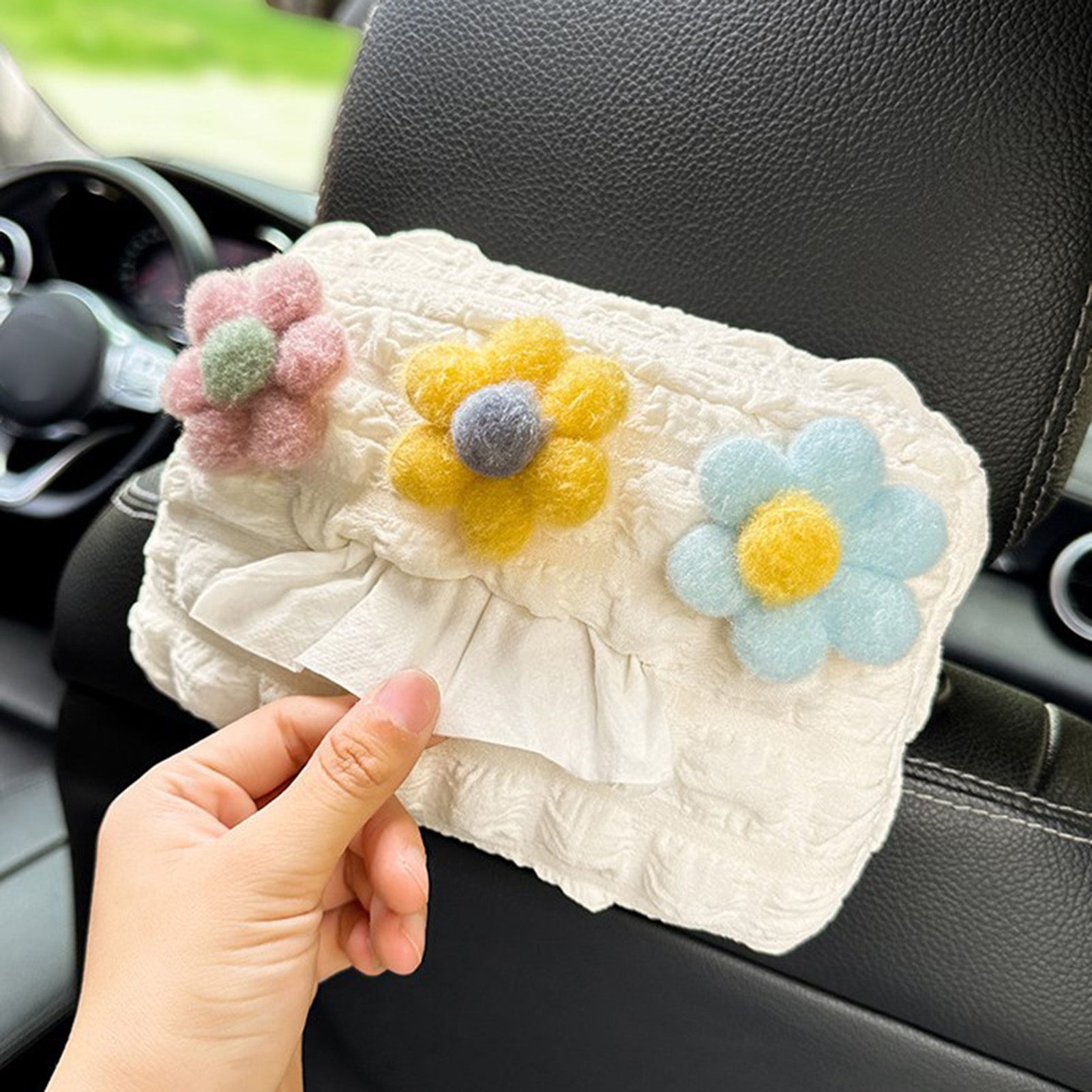 Dbuoem Car Tissue Box Front Rear Seat Locations Available Auto Tissue ...