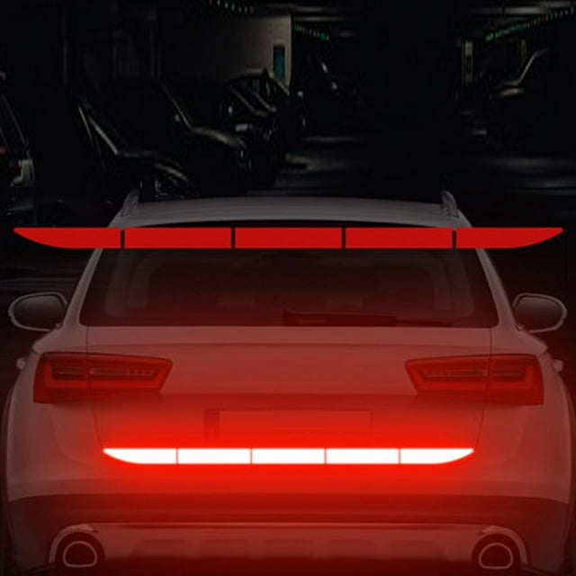 Dbuoem Car Trunk Reflective Stripes,Rear Trunk Fender Back Warning ...