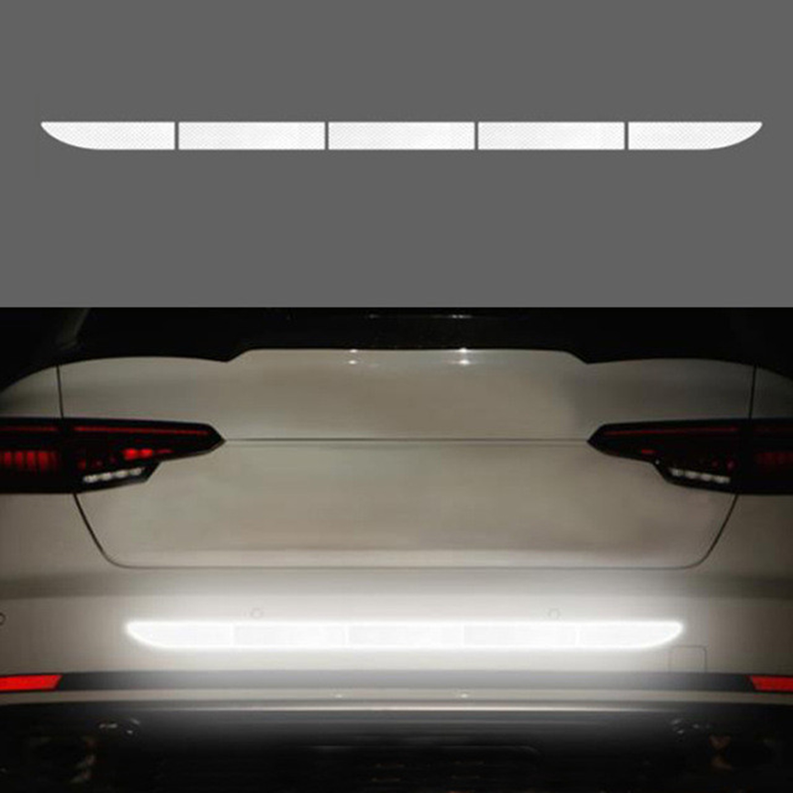 Dbuoem Car Trunk Reflective Stripes,Rear Trunk Fender Back Warning ...