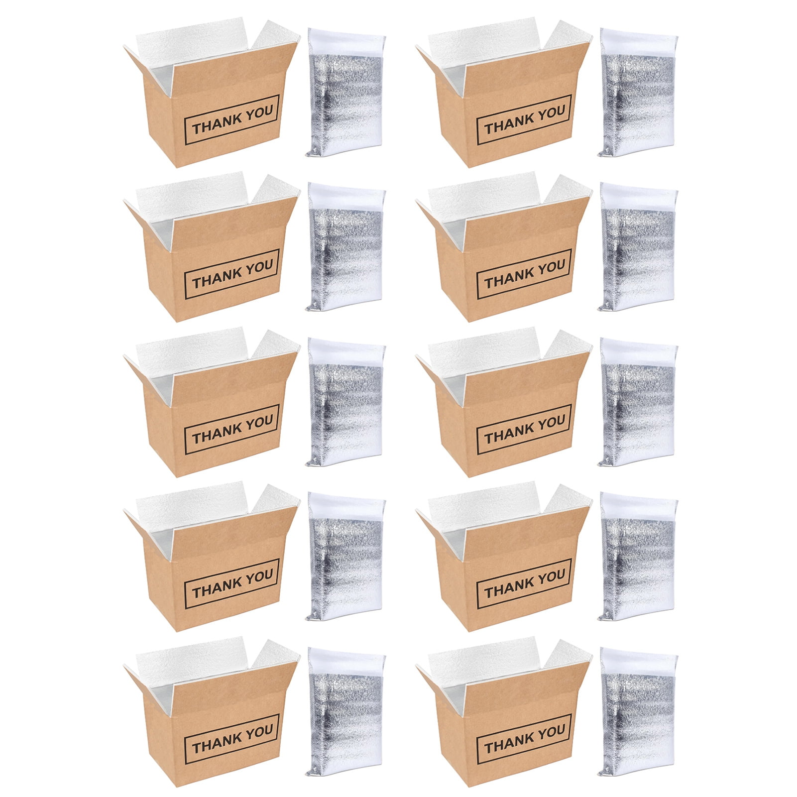 Dbuoem Chill Insulated Shipping Boxes with Aluminum Foil Liner,Cold ...