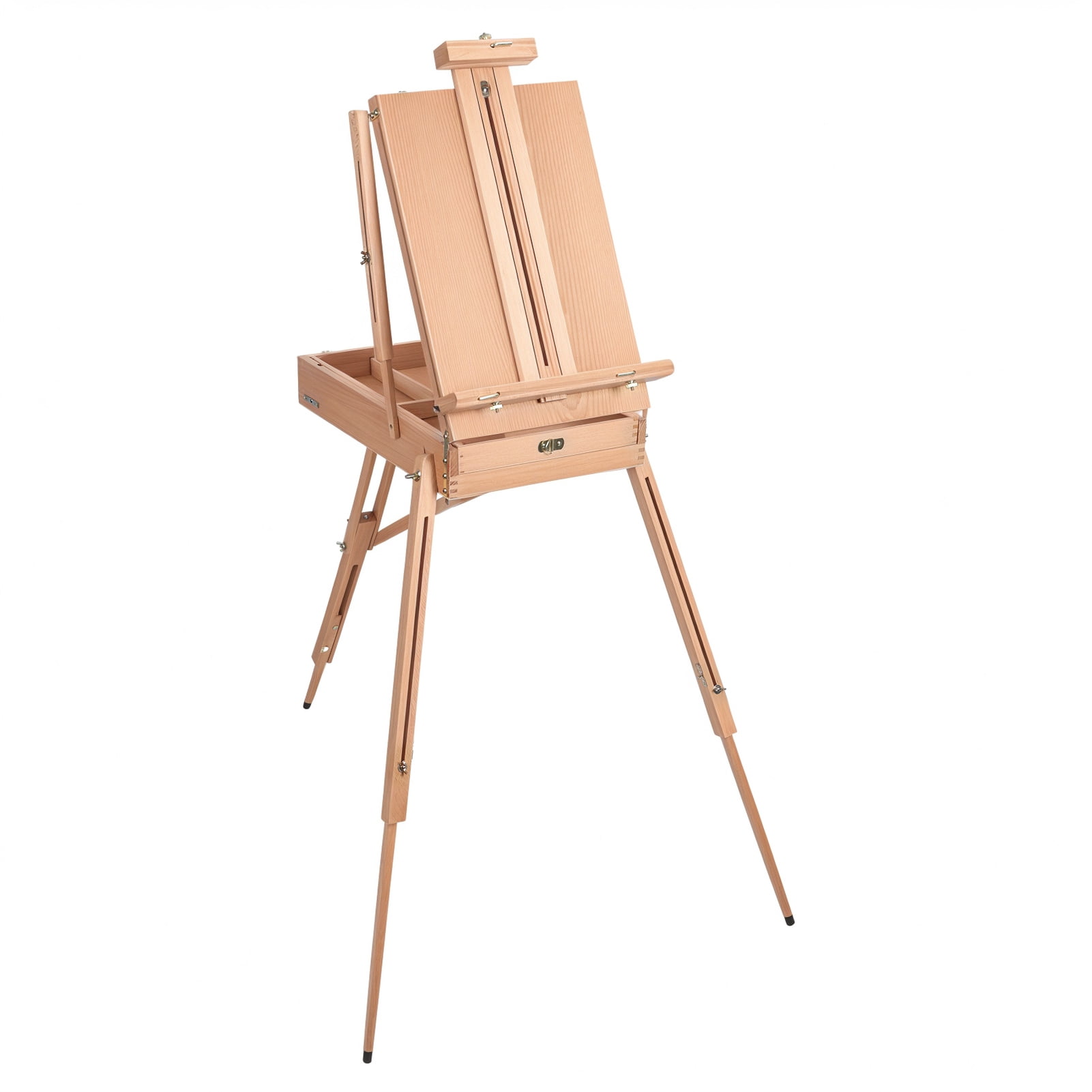 Dbuoem French Easel,Beech Wood Foldable Studio&Field Sketchbox Easel ...