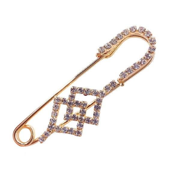 Dbuoem Safety Pin Brooch for Women Rhinestone Decorative Shawl Sweater ...
