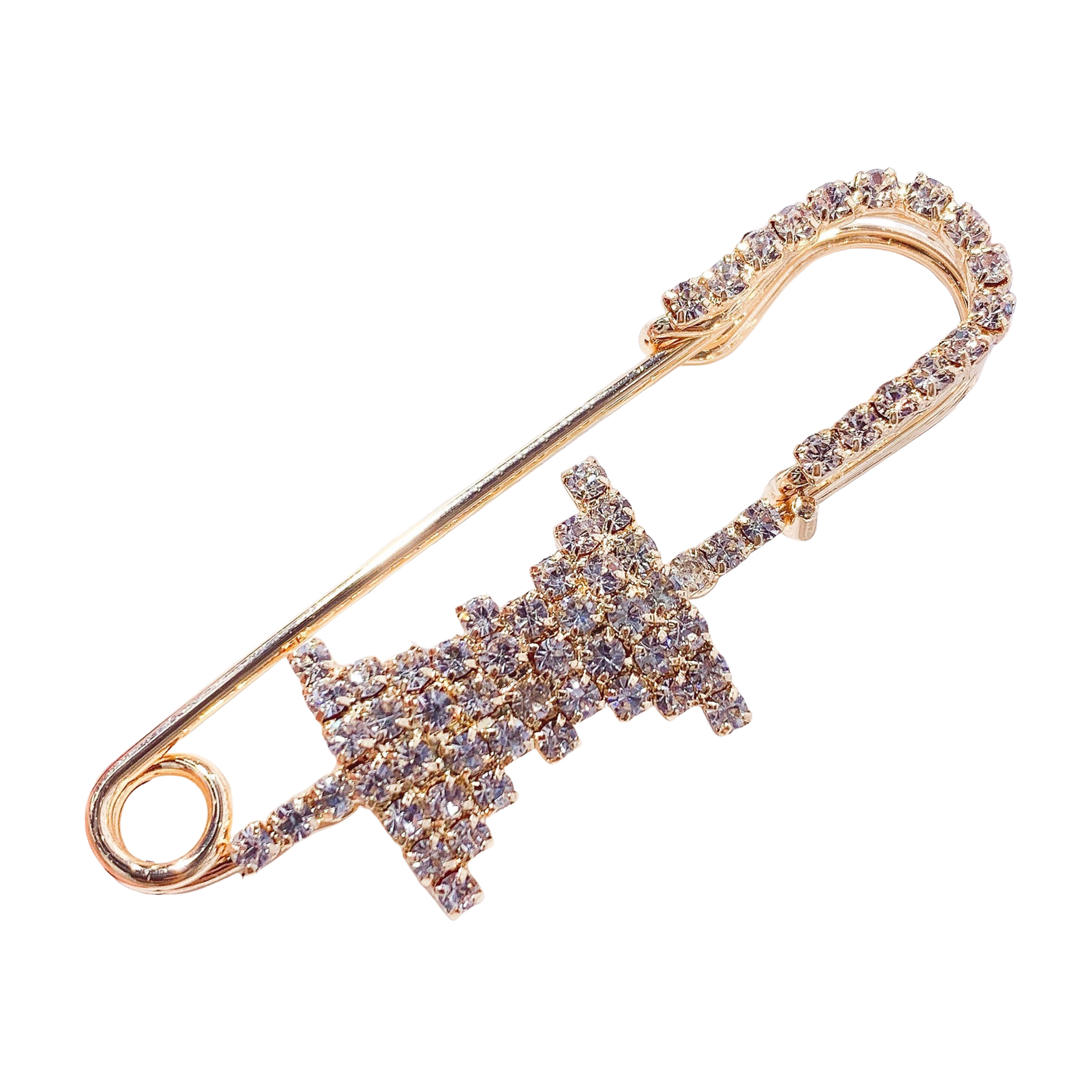 Dbuoem Safety Pin Brooch for Women Rhinestone Decorative Shawl Sweater ...