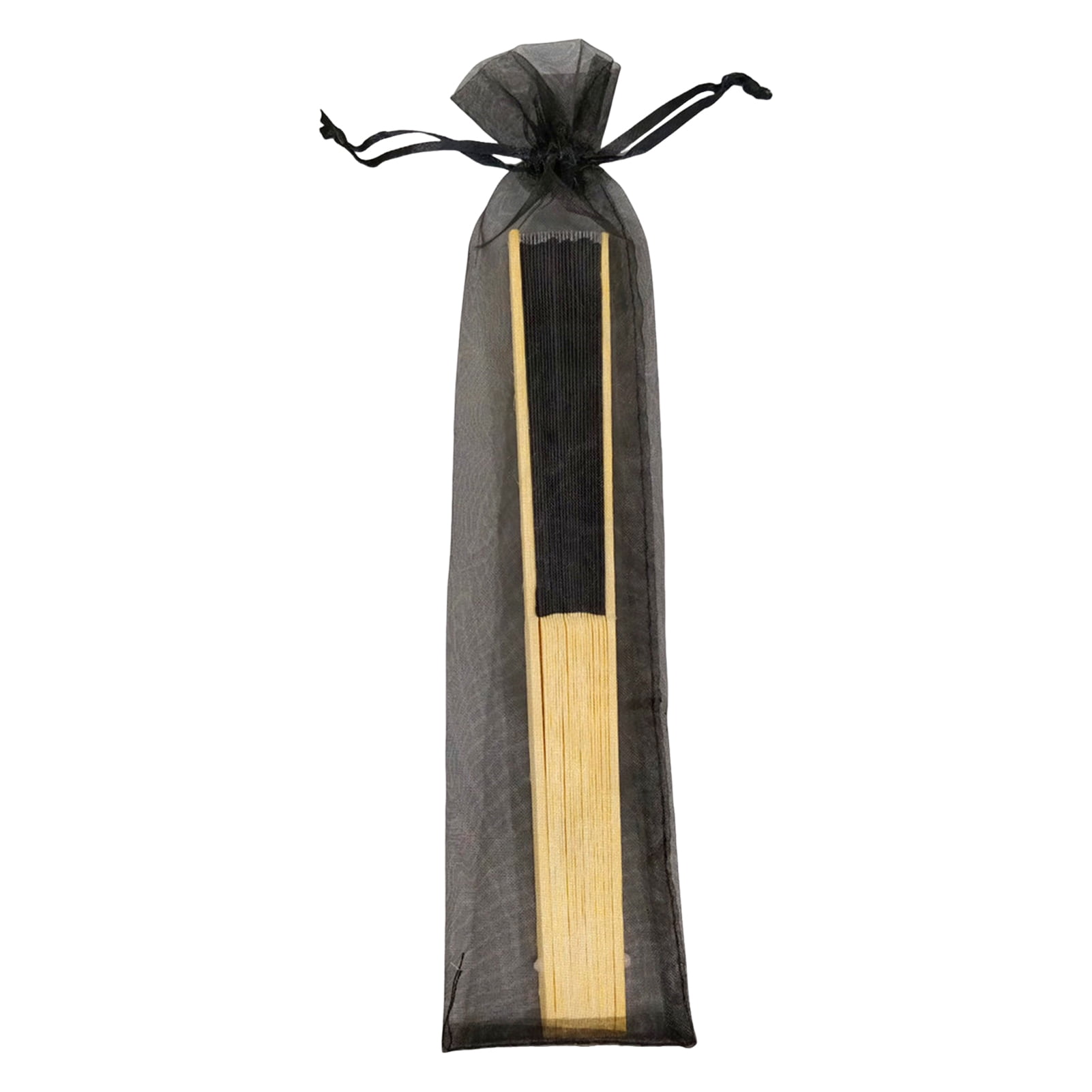 Dbuoem Silk Folding Fan Bamboo Hand Fans with Organza Bags Wedding ...