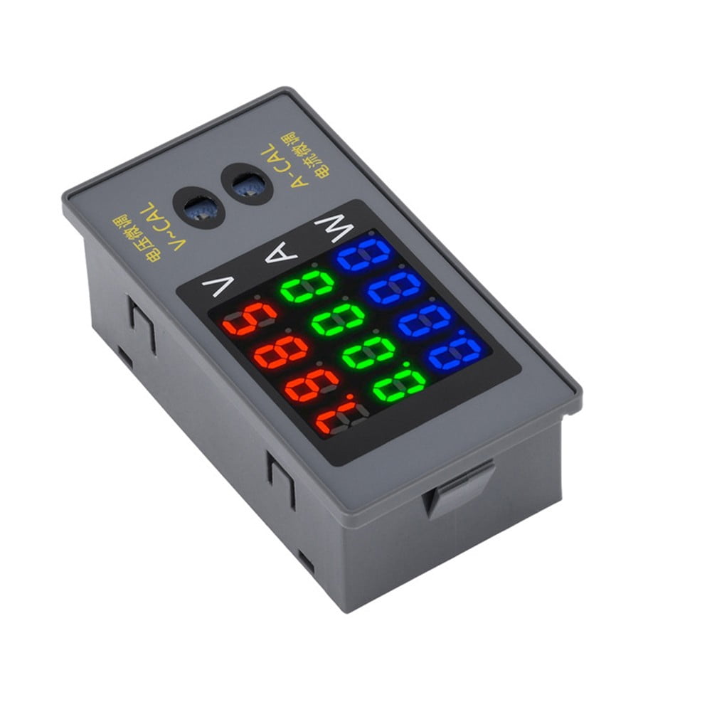 Dc 0-100V 10A 1000W 3-In- Electricity Meter Digital Ammeter Voltmeter ...