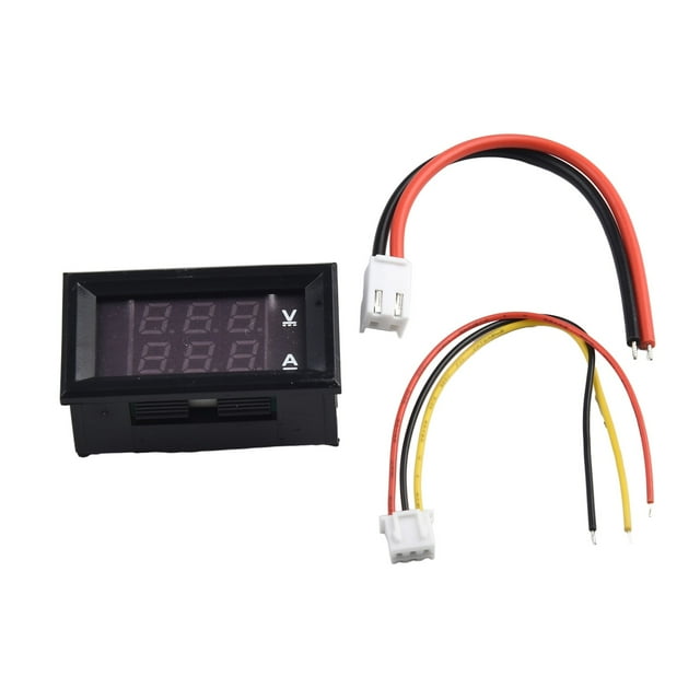 DC 0-100V 10A Digital Voltmeter Ammeter Dual Display Detector Current Meter - Walmart.com