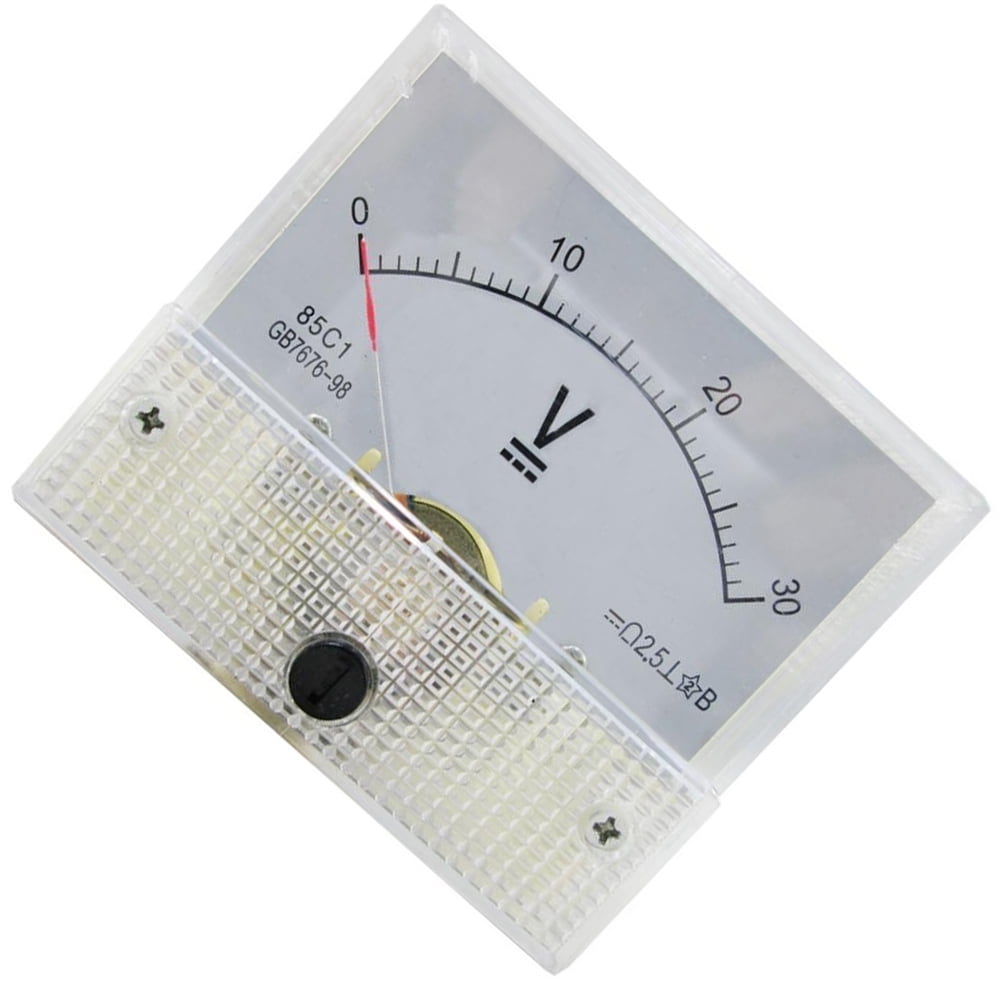 Amosfun Voltage Meter Panel White Plastic 1Pcs 2.5Inch - Walmart.com