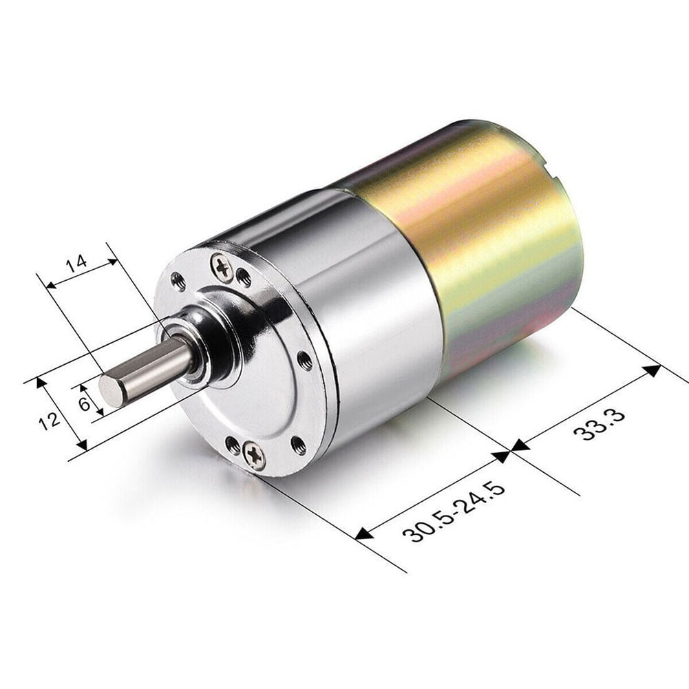Dc 12V 2Rpm- 1000Rpm High Torque Electric Gear Box Motor Speed ...