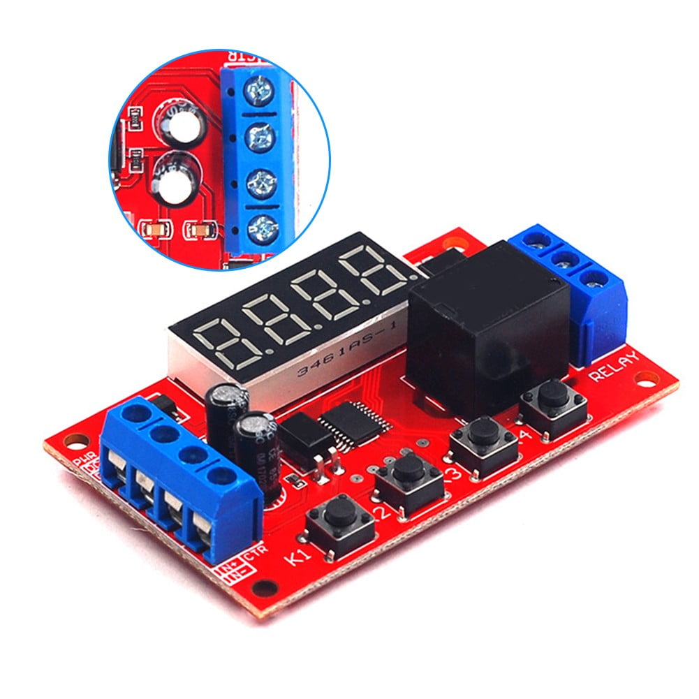 Dc 5V/12V/24V 10A Adjustable Time Delay Relay Module Timer Control ...