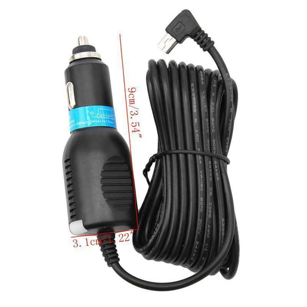 Dc 5V 2A Mini Usb Car Power Charger Adapter Cable Cord For Gps Camera 3 ...