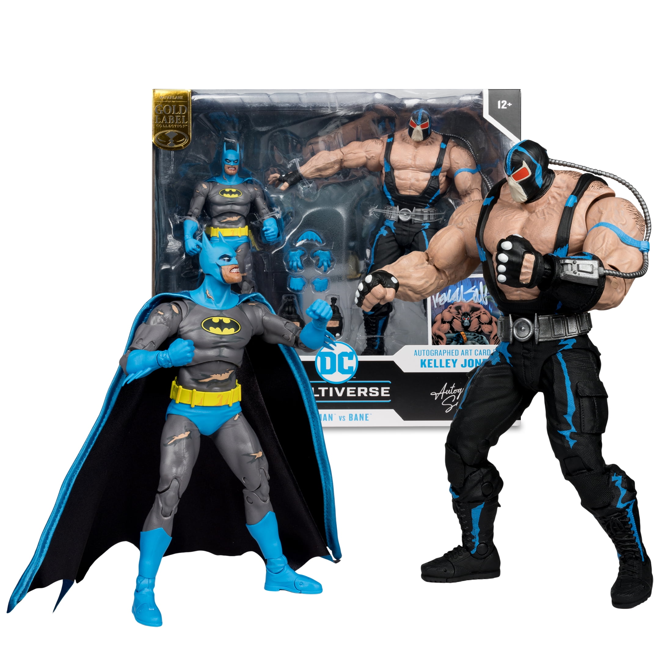 Dc 7in Figure with Megafig 2pack - Batman vs Bane (Autographed Gold ...