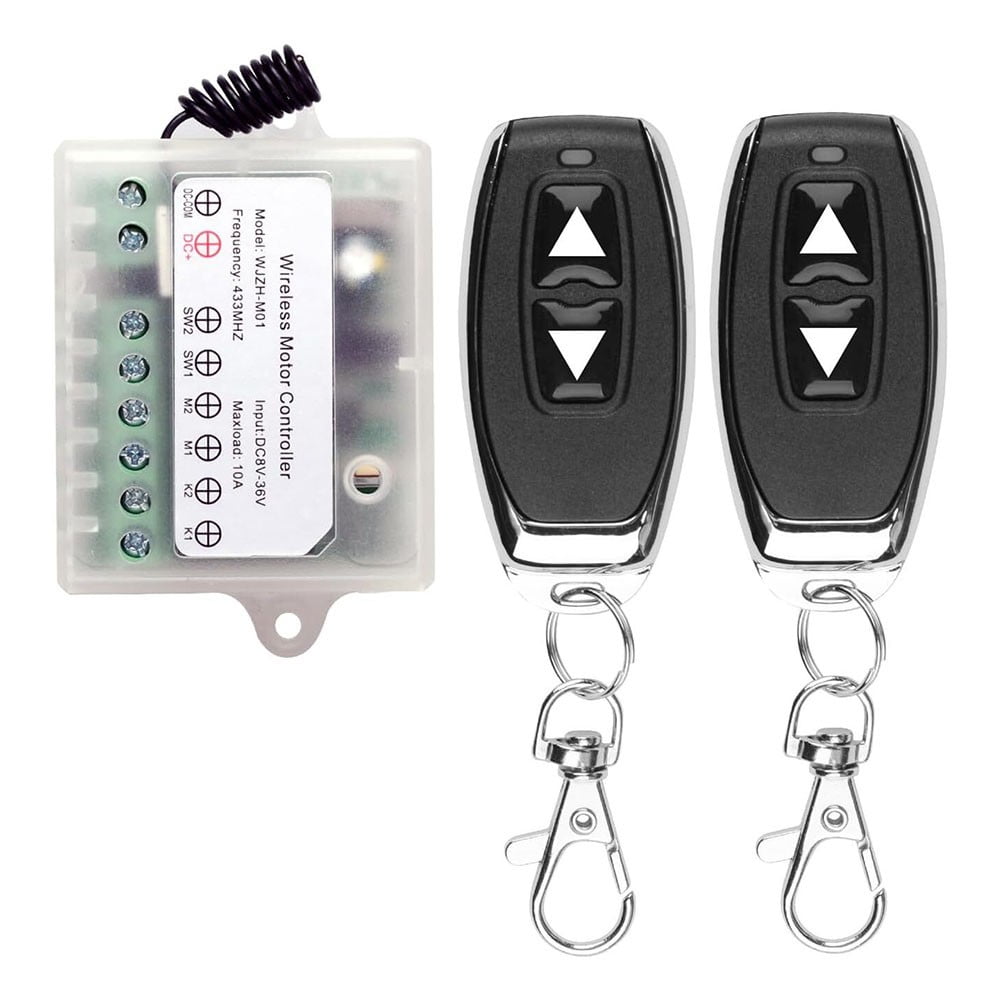 DC 8-36V Motor Remote Control Switch 433Mhz Motor Forward Reverse Relay ...