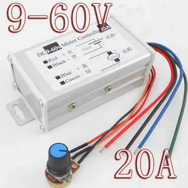 DC 6V 12V 24V DC Motor Forward and Reverse Controller 20A High Current with Limit Relay Driver ...